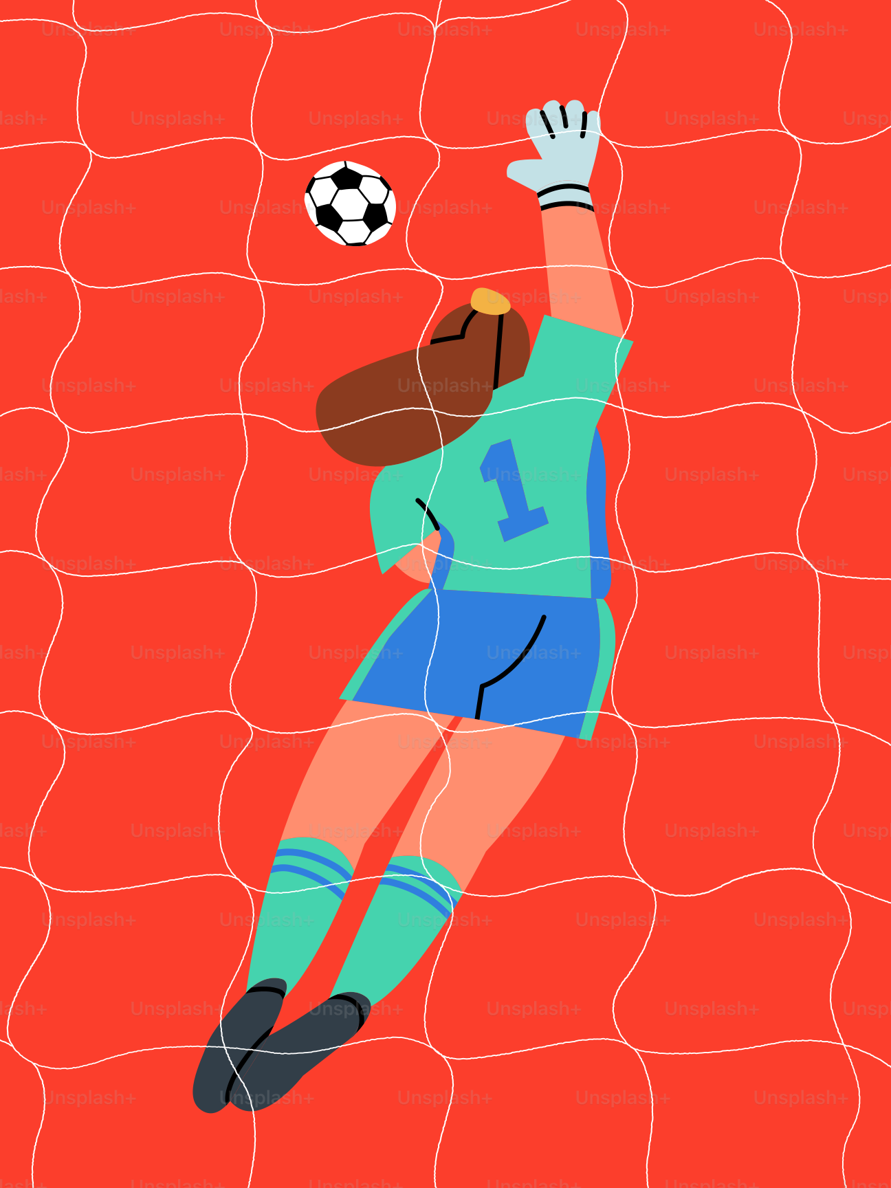 Vektor Seorang kiper sepak bola menangkap bola sepak – Gambar Sepak ...