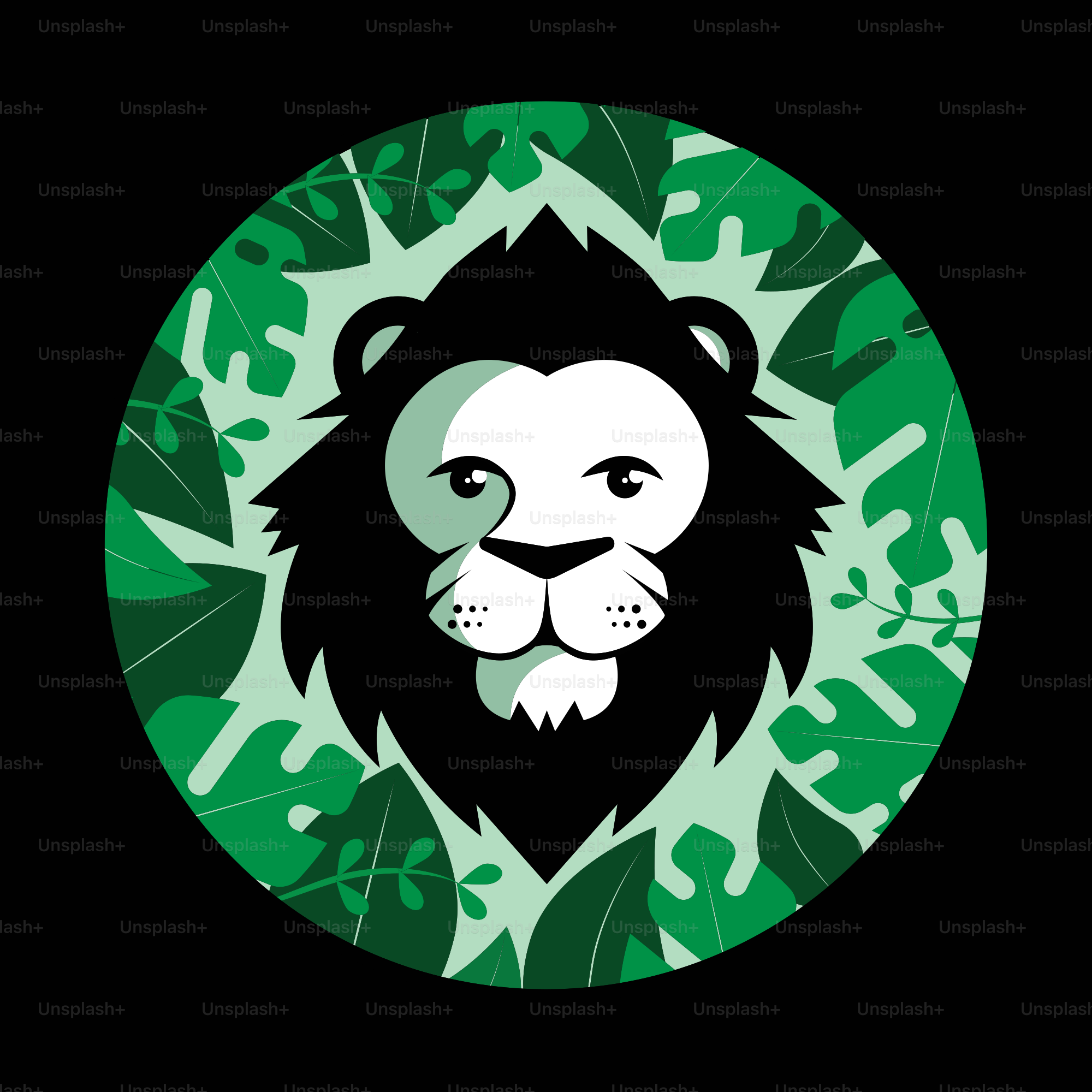 A picture of a lion in a green circle vector – Predator Image on Unsplash