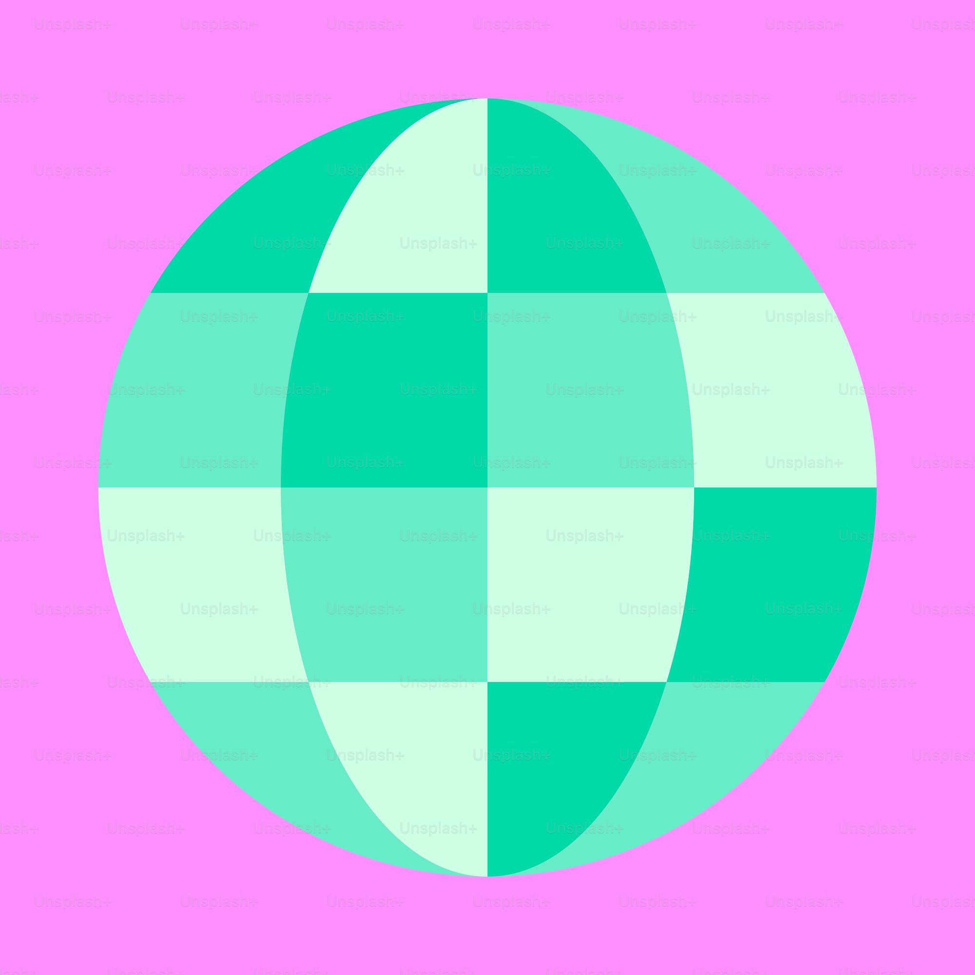 A blue and white checkered ball on a pink background vector – Wallpaper ...