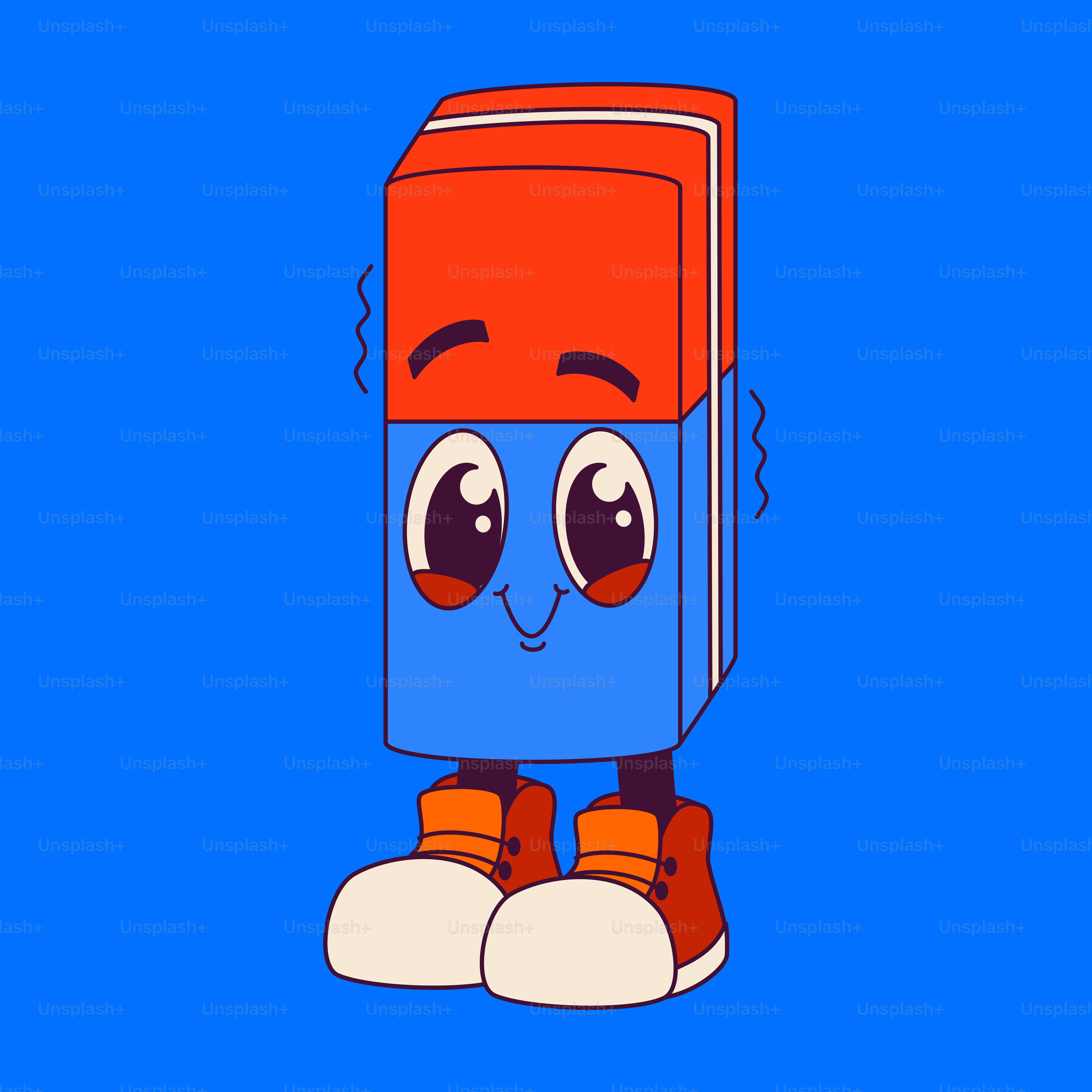 A cartoon book with a sad face vector – Eraser Image on Unsplash