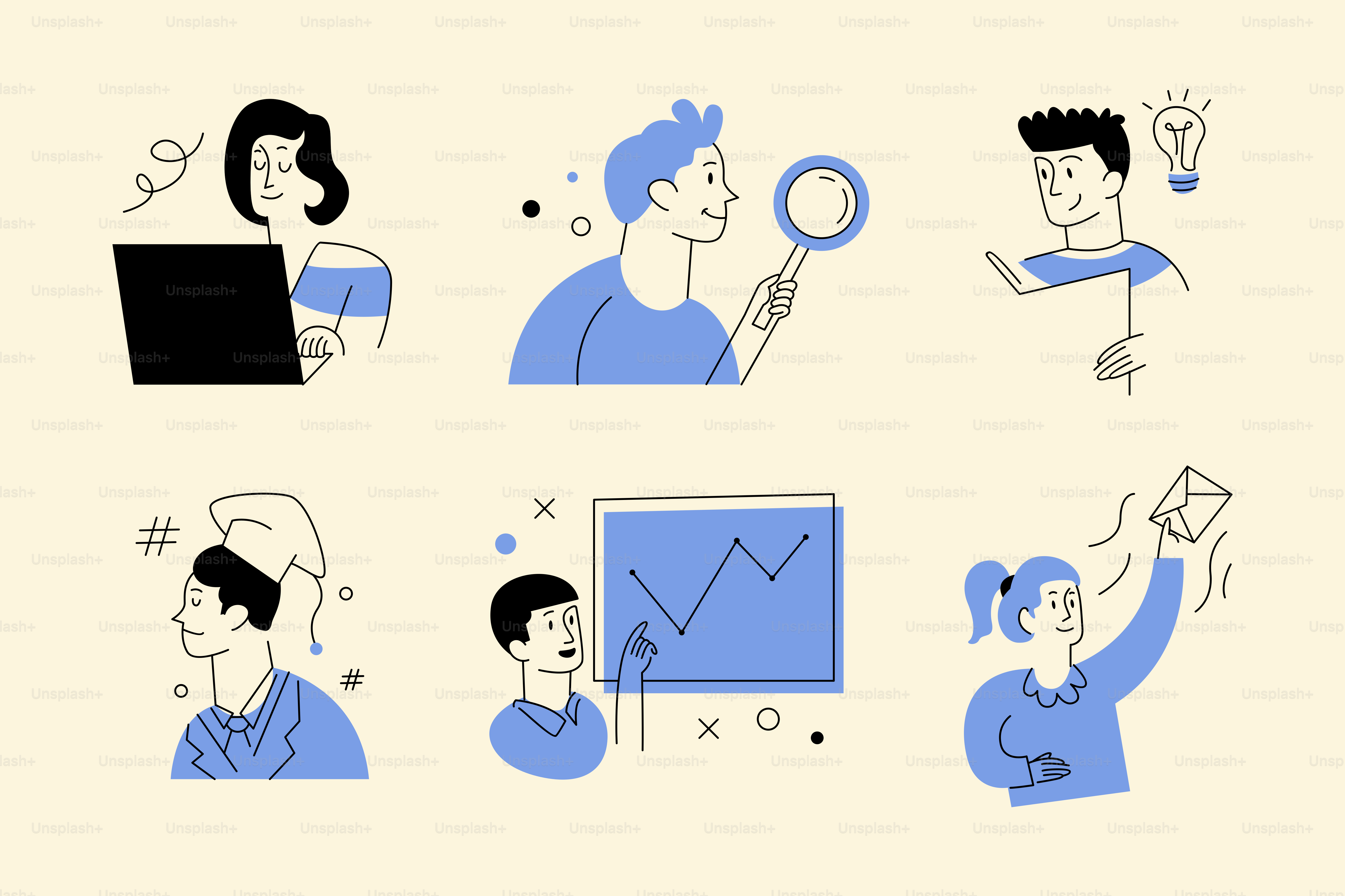 Person Illustrations | Download vector on Unsplash