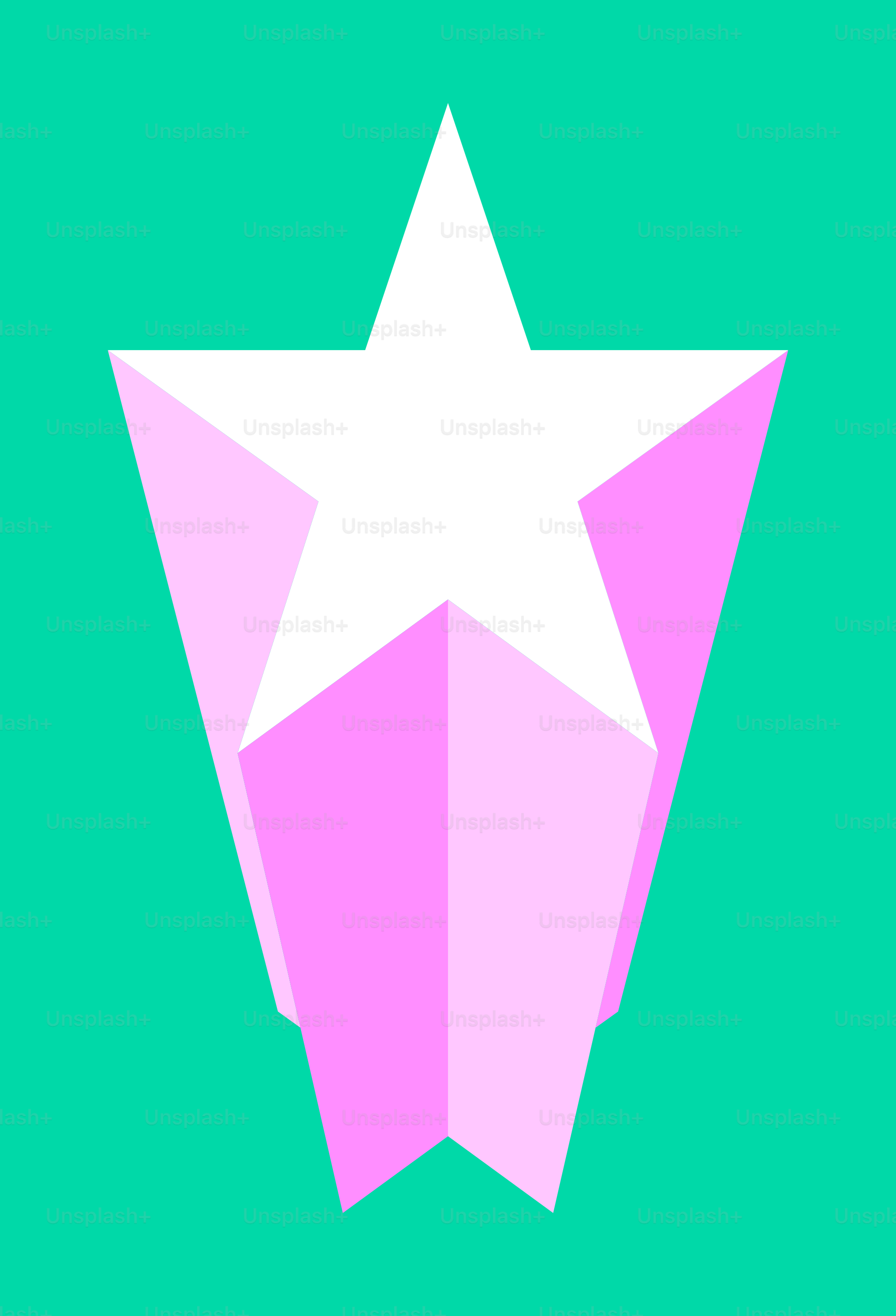 A pink and white star on a green background vector – Pink Image on Unsplash