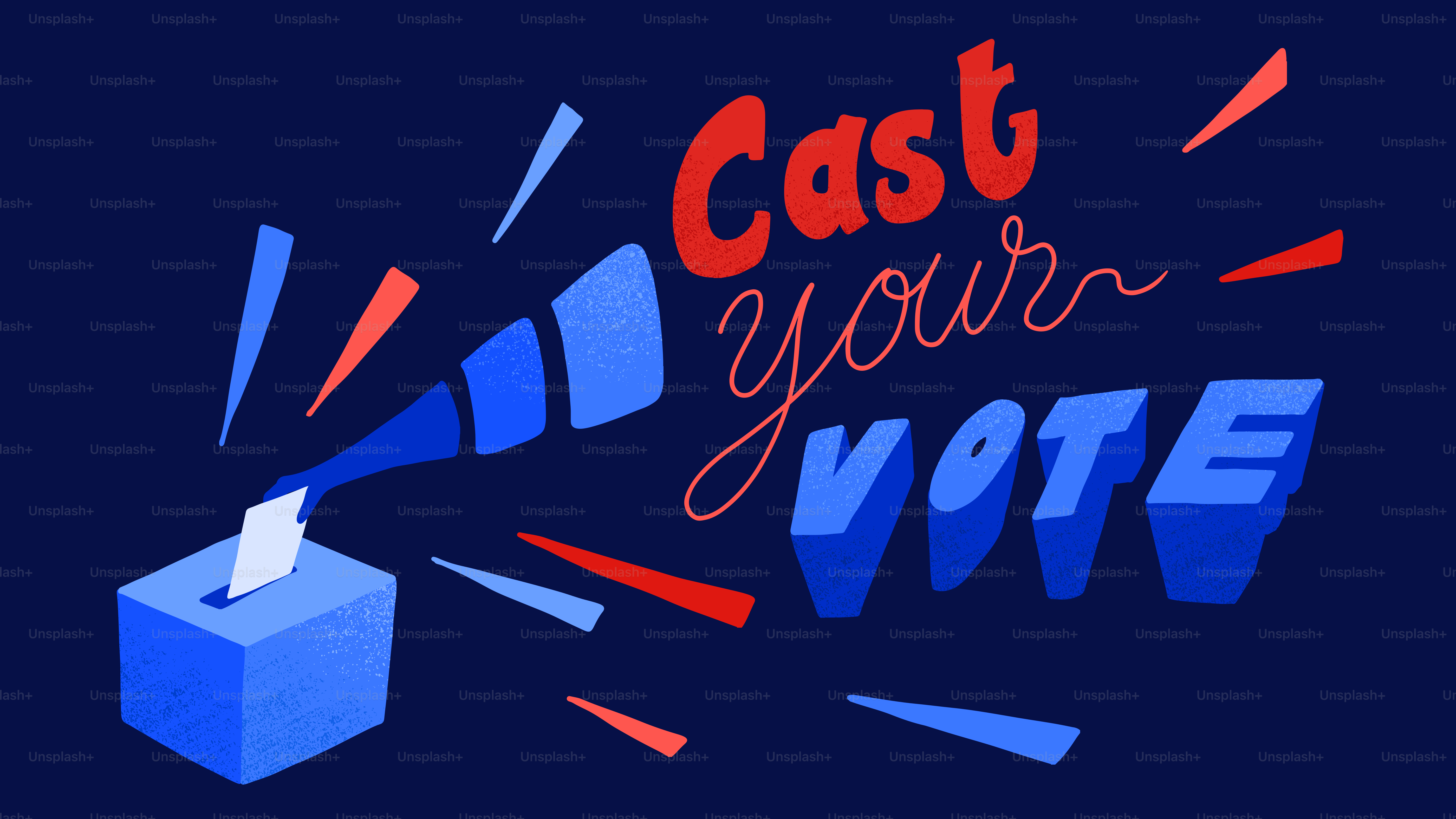 A vote sign with the words cast your vote vector – America Image on ...