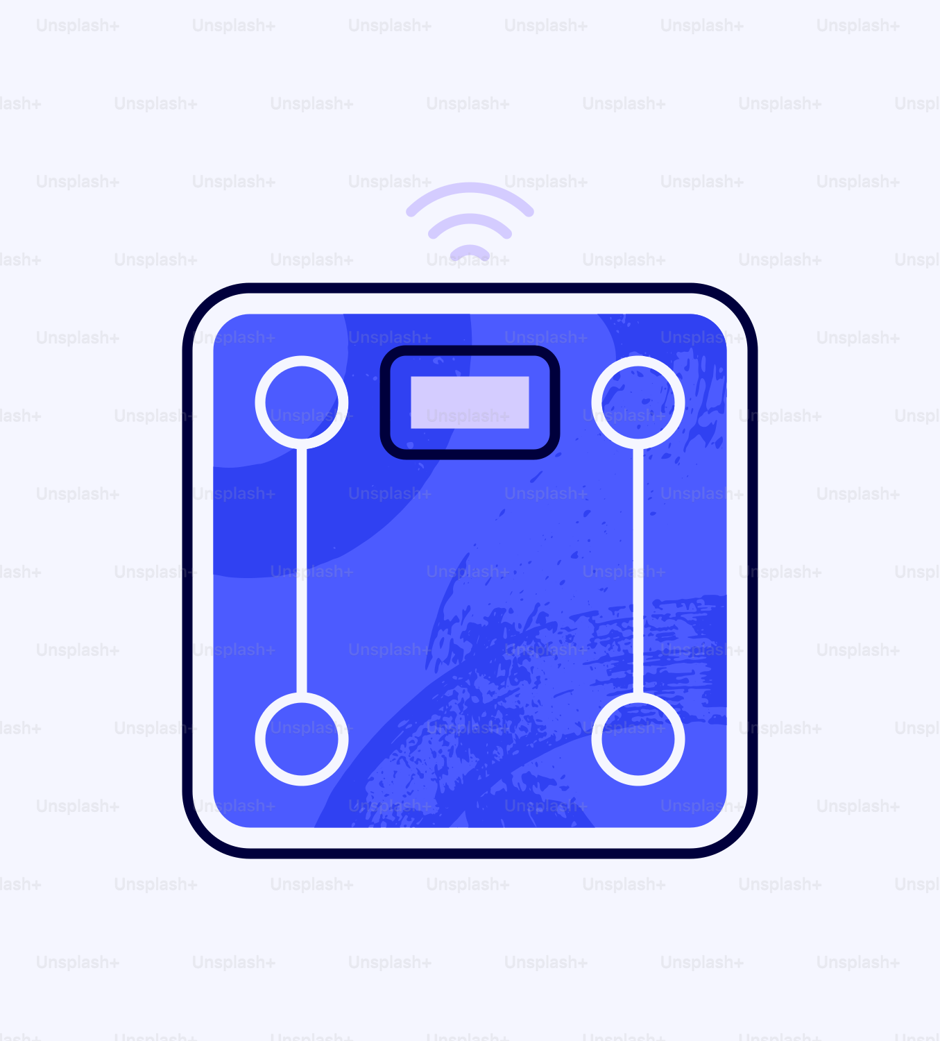 Un icono azul y blanco de una báscula de peso vector – Imagen de ...