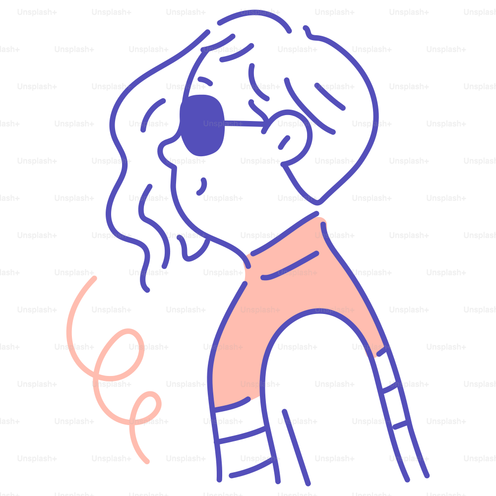 Un dibujo de una persona con gafas vector – Imagen de Cara en Unsplash