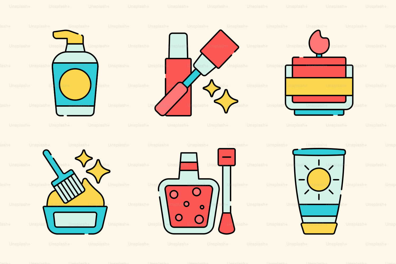 Un tas d’éléments différents qui sont sur un fond blanc vectoriel ...