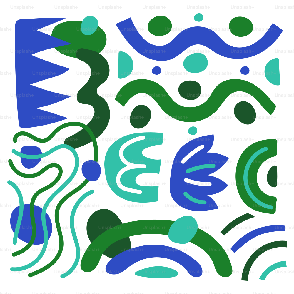 A blue and green pattern on a white background vector – Wallpaper Image ...