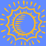 Un dibujo de un sol sobre un fondo azul vector – Imagen de Sol en Unsplash