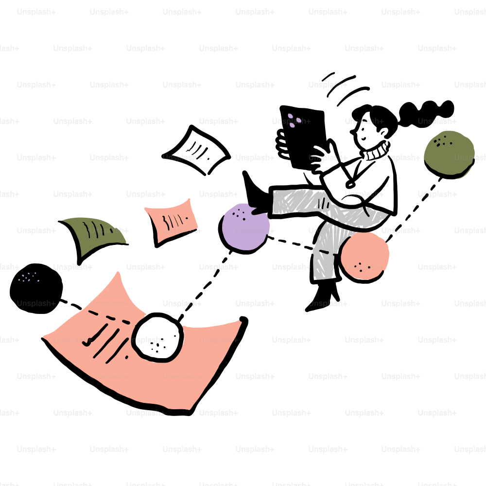 A drawing of a person flying through the air vector – People Image on ...