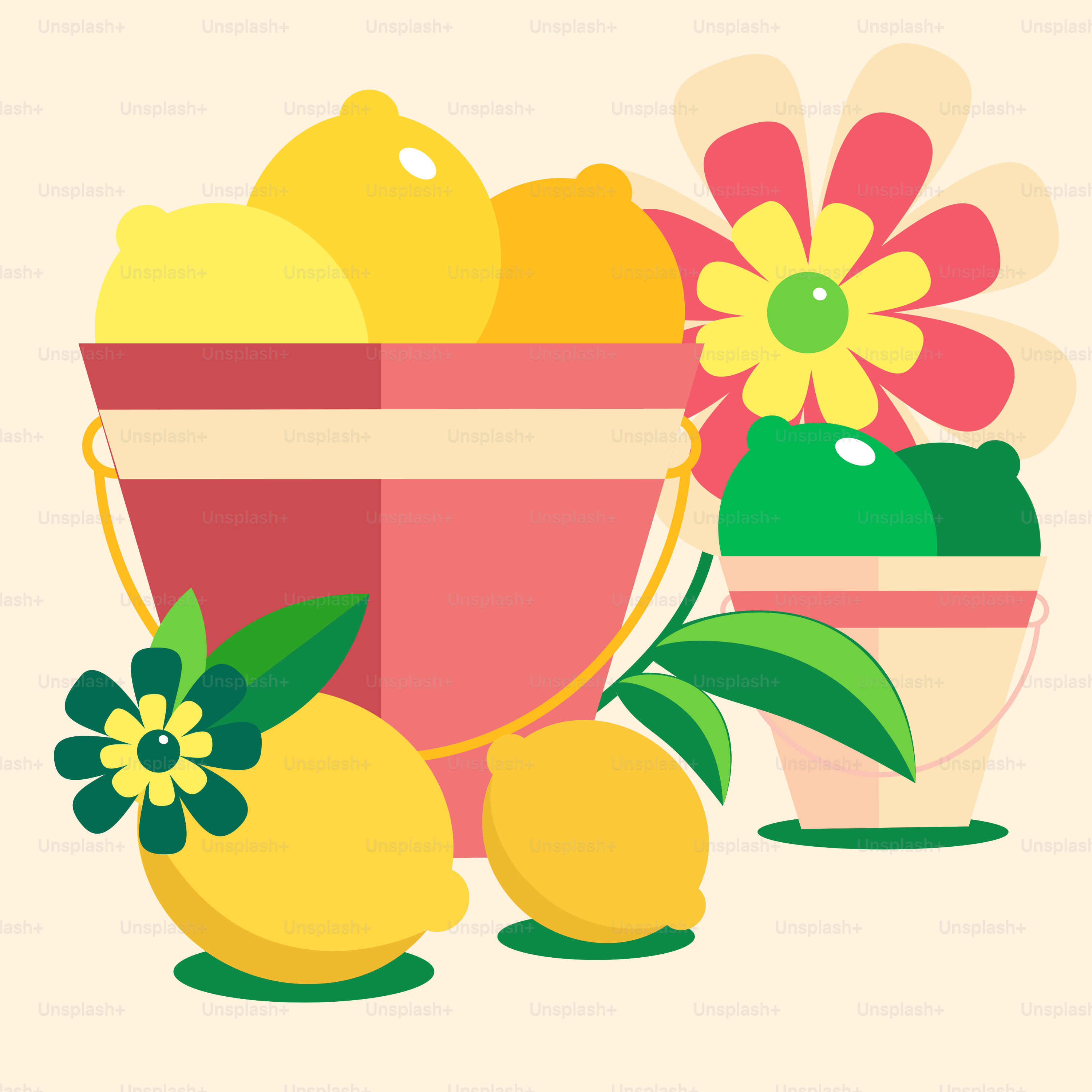 Una imagen de una cesta de frutas y un jarrón de flores vector – Imagen de Papel tapiz en Unsplash