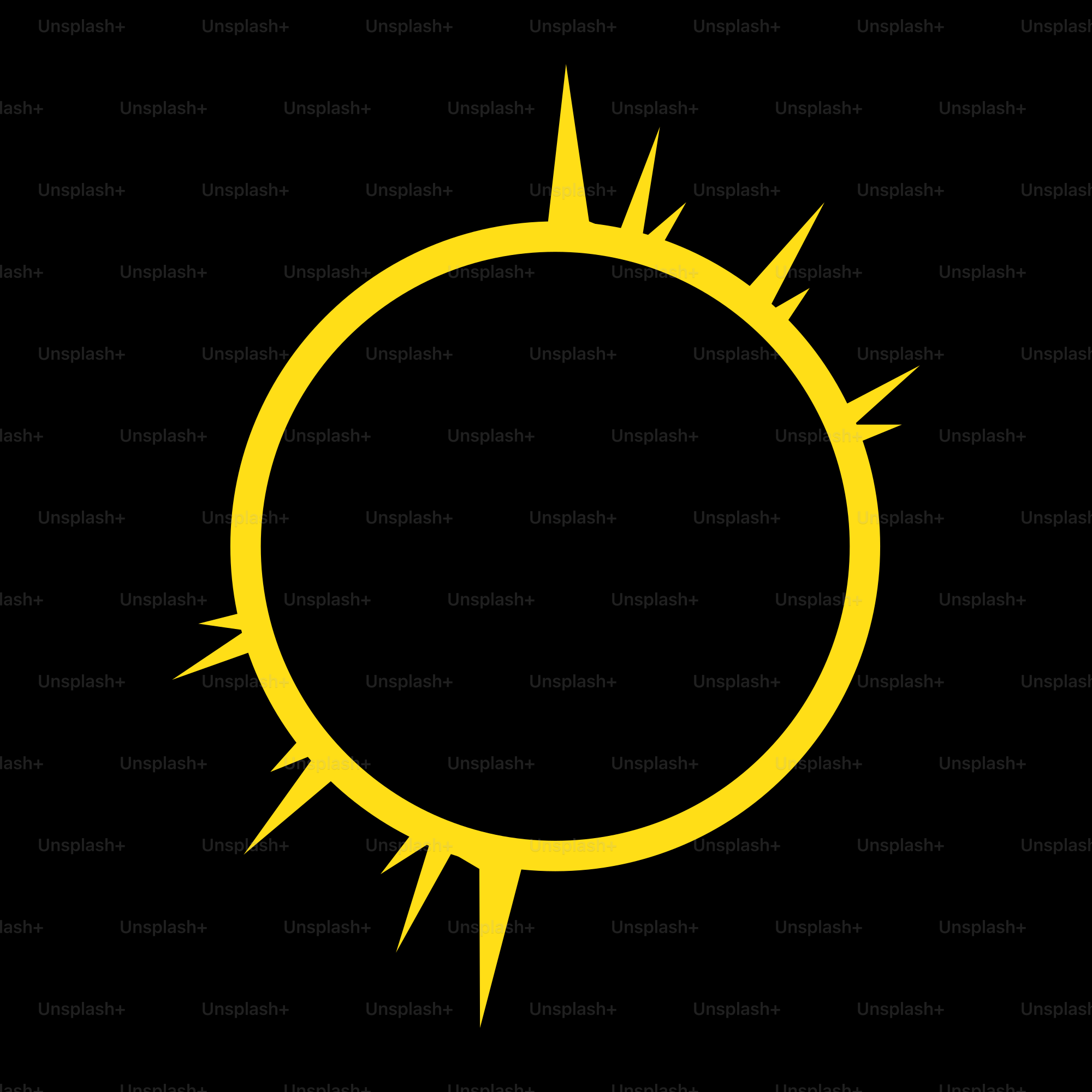 A yellow sun on a black background vector – Space Image on Unsplash