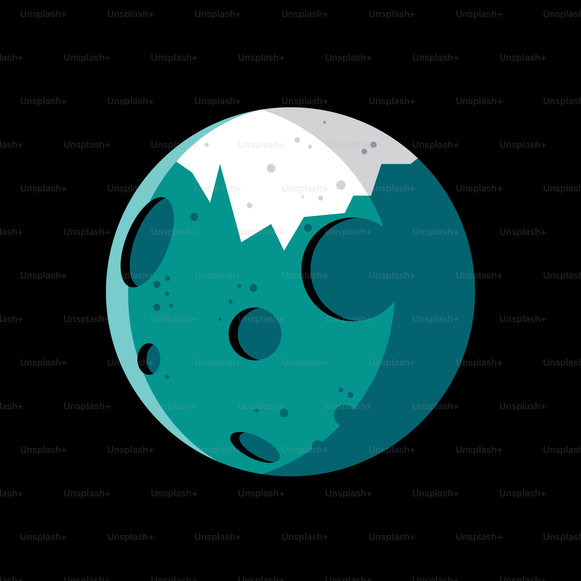 Vektor Gambar planet dengan gunung di atasnya – Gambar Antariksa di ...