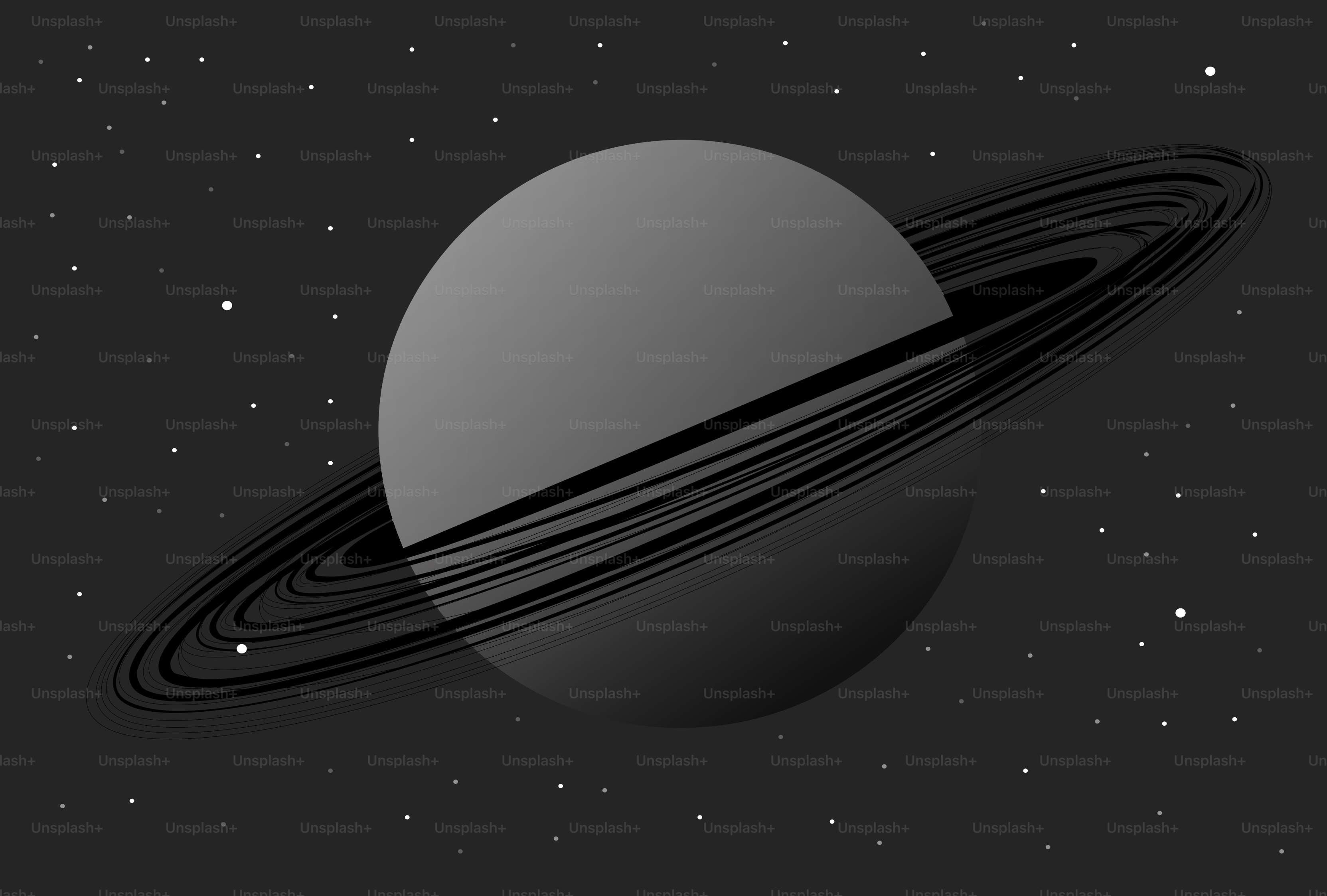 A black and white photo of a saturn vector – Solar system Image on Unsplash