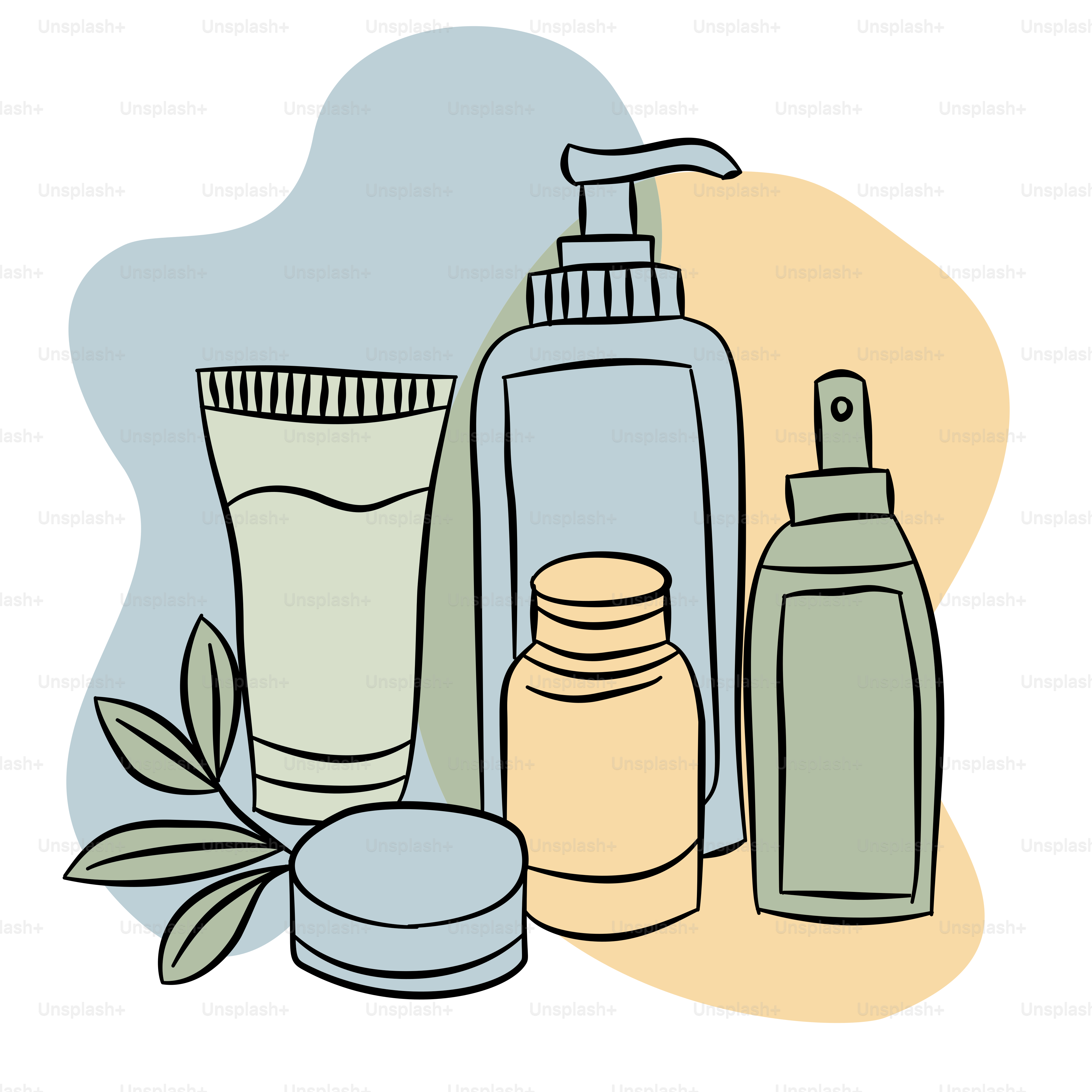 A bottle of lotion, a tube of lotion, and a tube of vector – Skincare ...