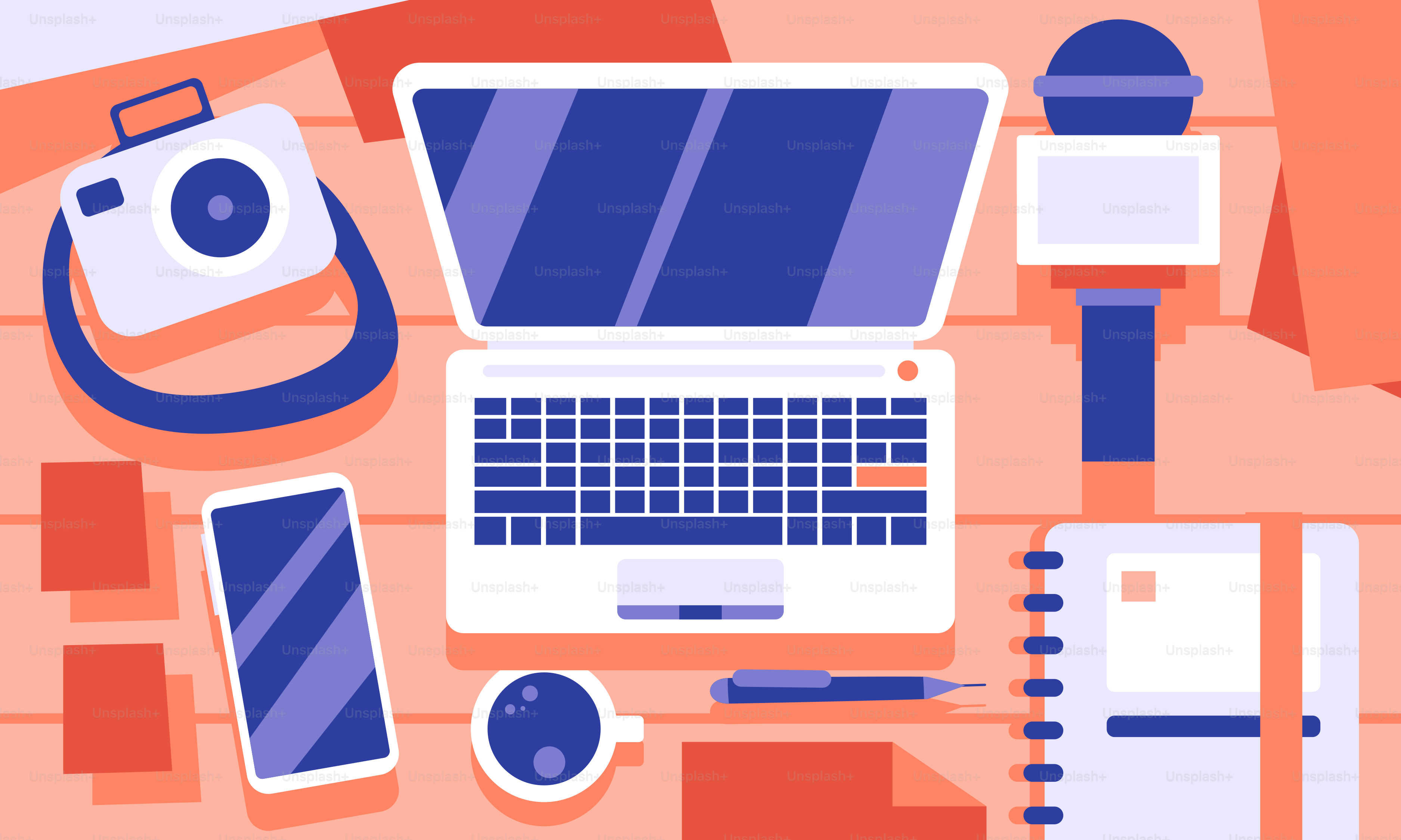 A flat screen TV sitting on top of a table vector – Illustration Image ...