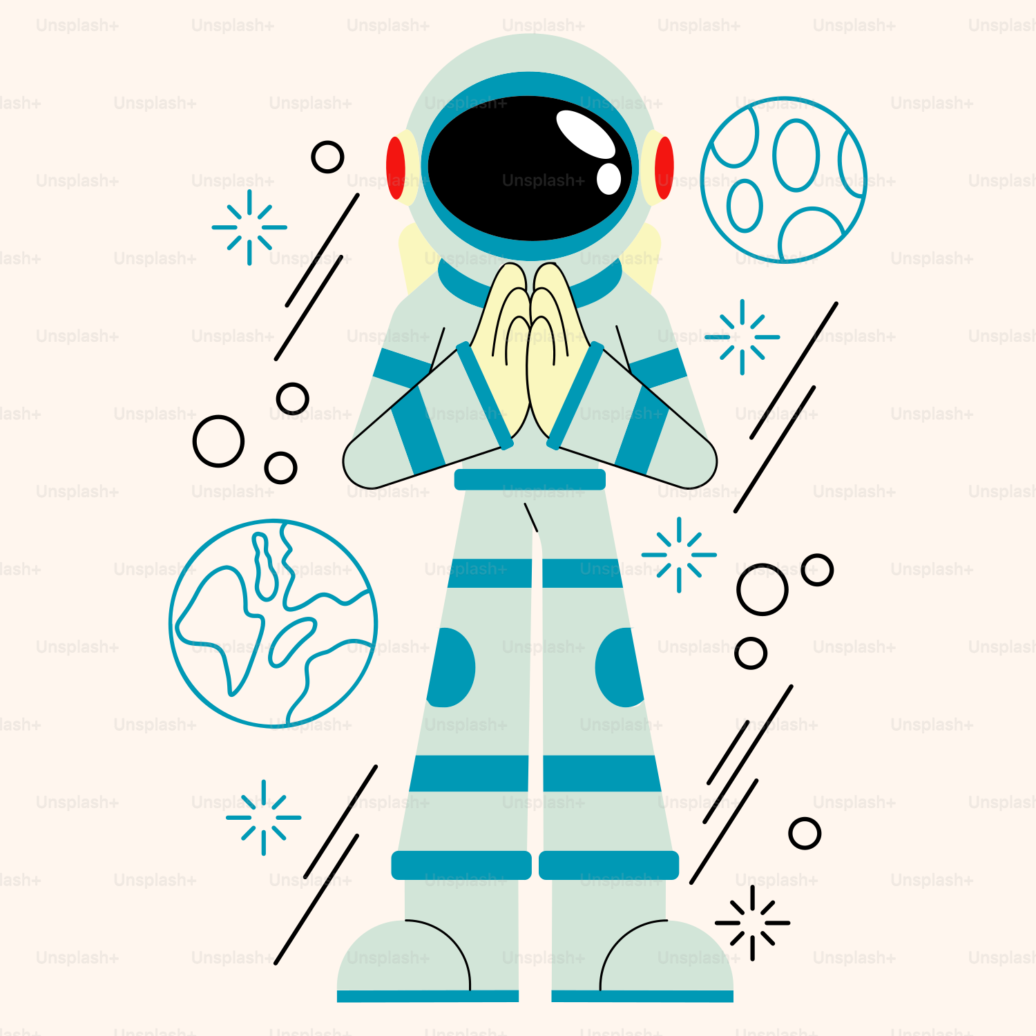 An image of an astronaut praying vector – Astronaut Image on Unsplash
