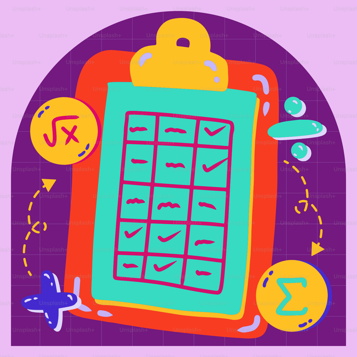 A drawing of a calculator surrounded by numbers vector – Vector Image ...