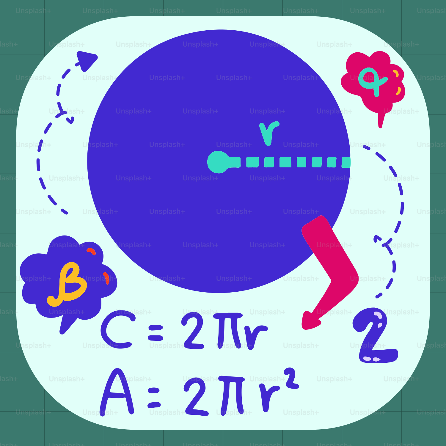 Um desenho de uma bola azul com números sobre ele vetor – Imagem sobre ...