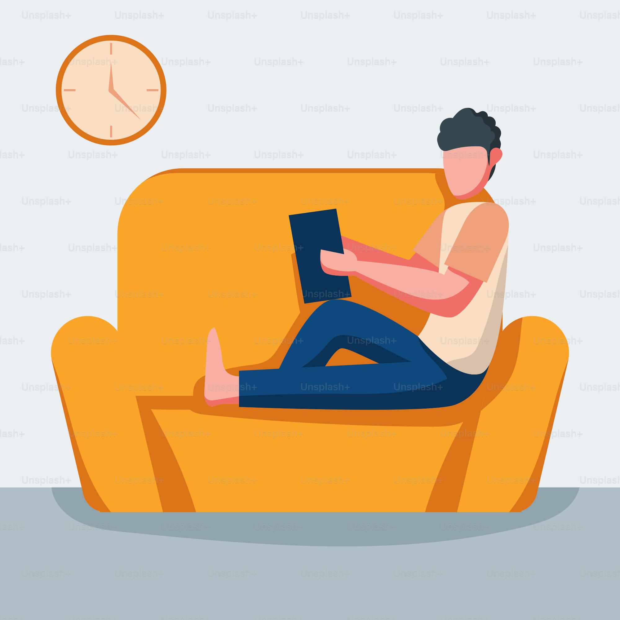 A man sitting in front of a laptop computer vector – Technology Image ...