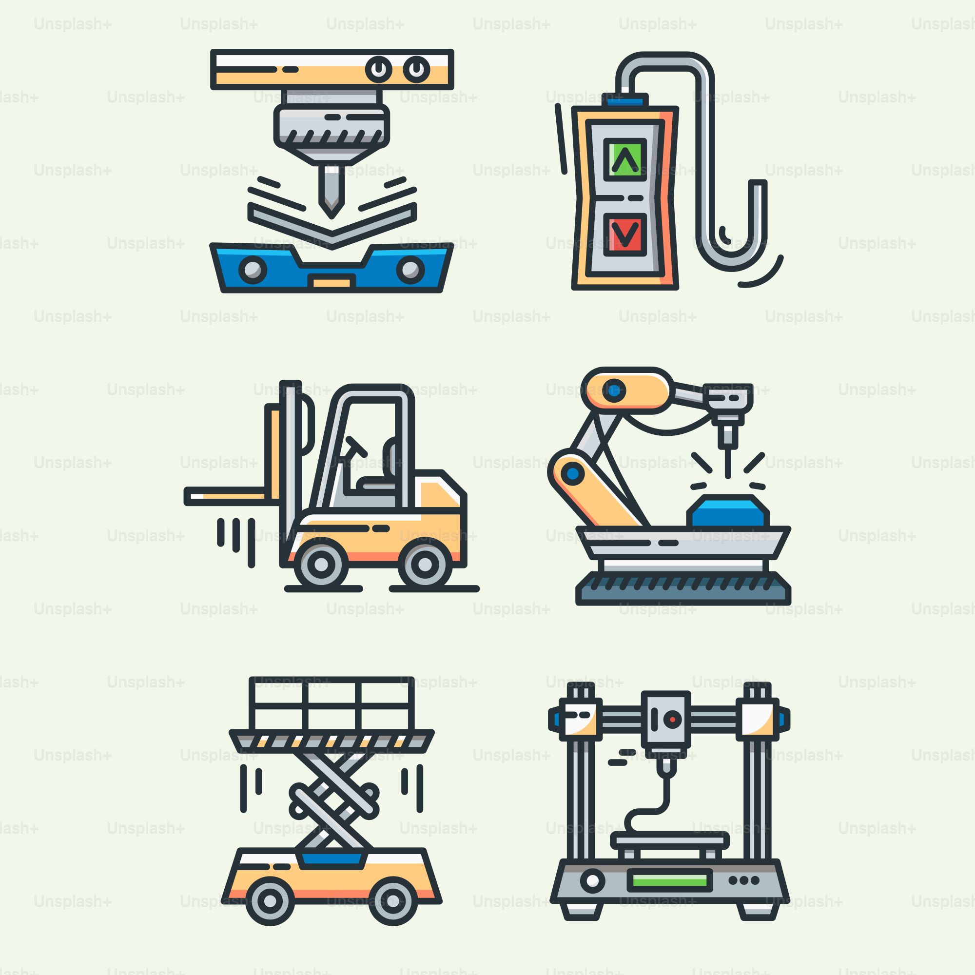A set of different types of machines vector – Wallpaper Image on Unsplash