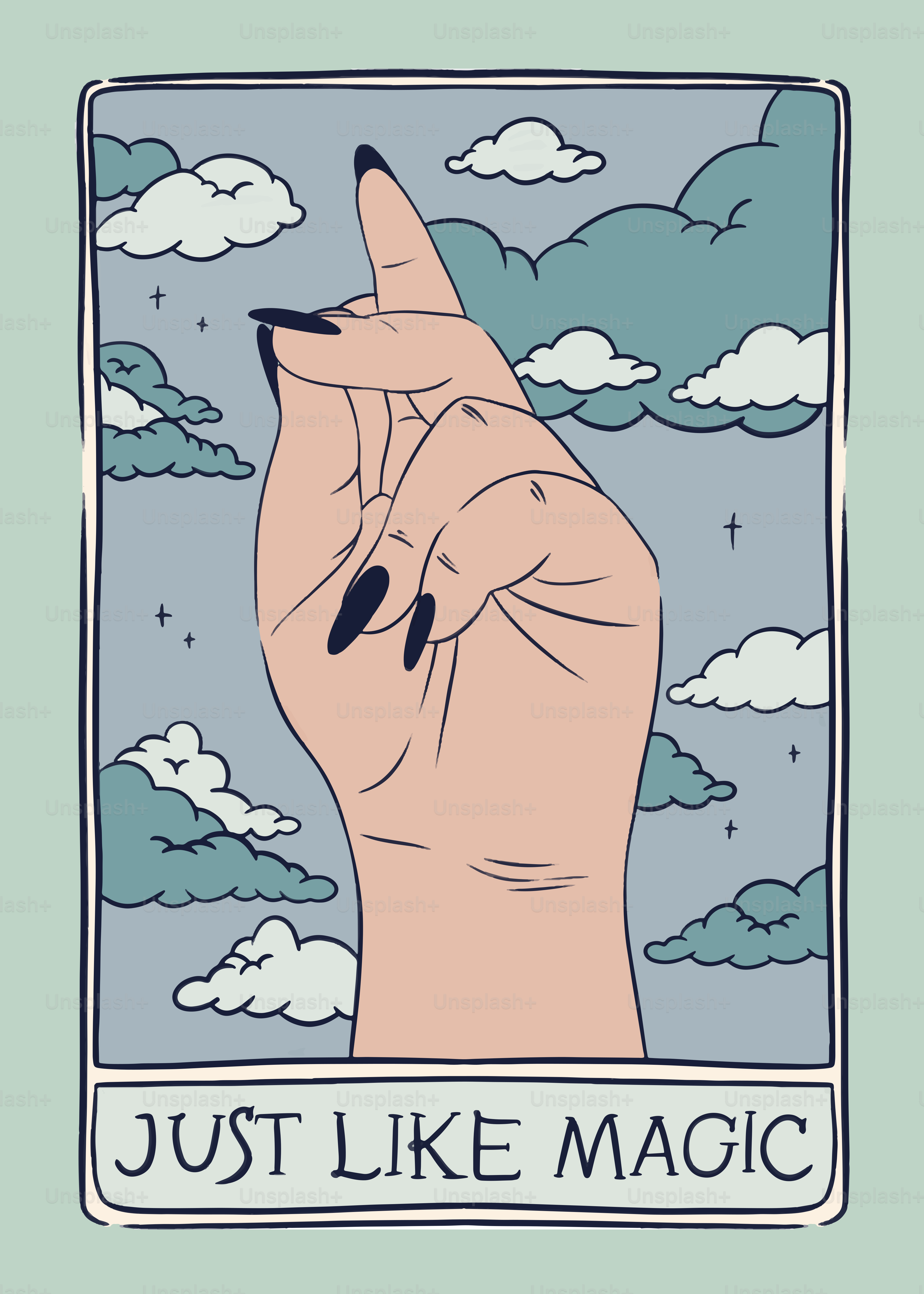 A drawing of a hand with a finger pointing to the sky vector – Spooky ...