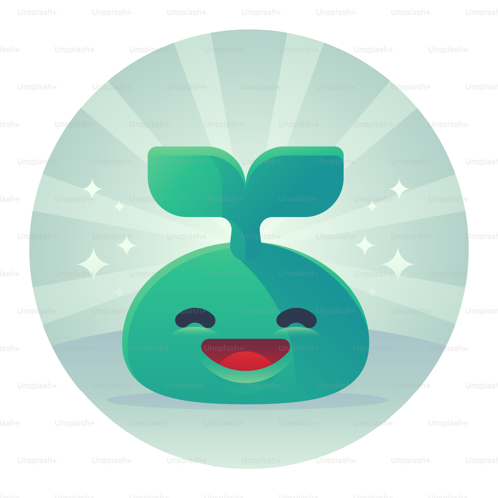 A green whale with a smile on it's face vector – Vector Image on Unsplash