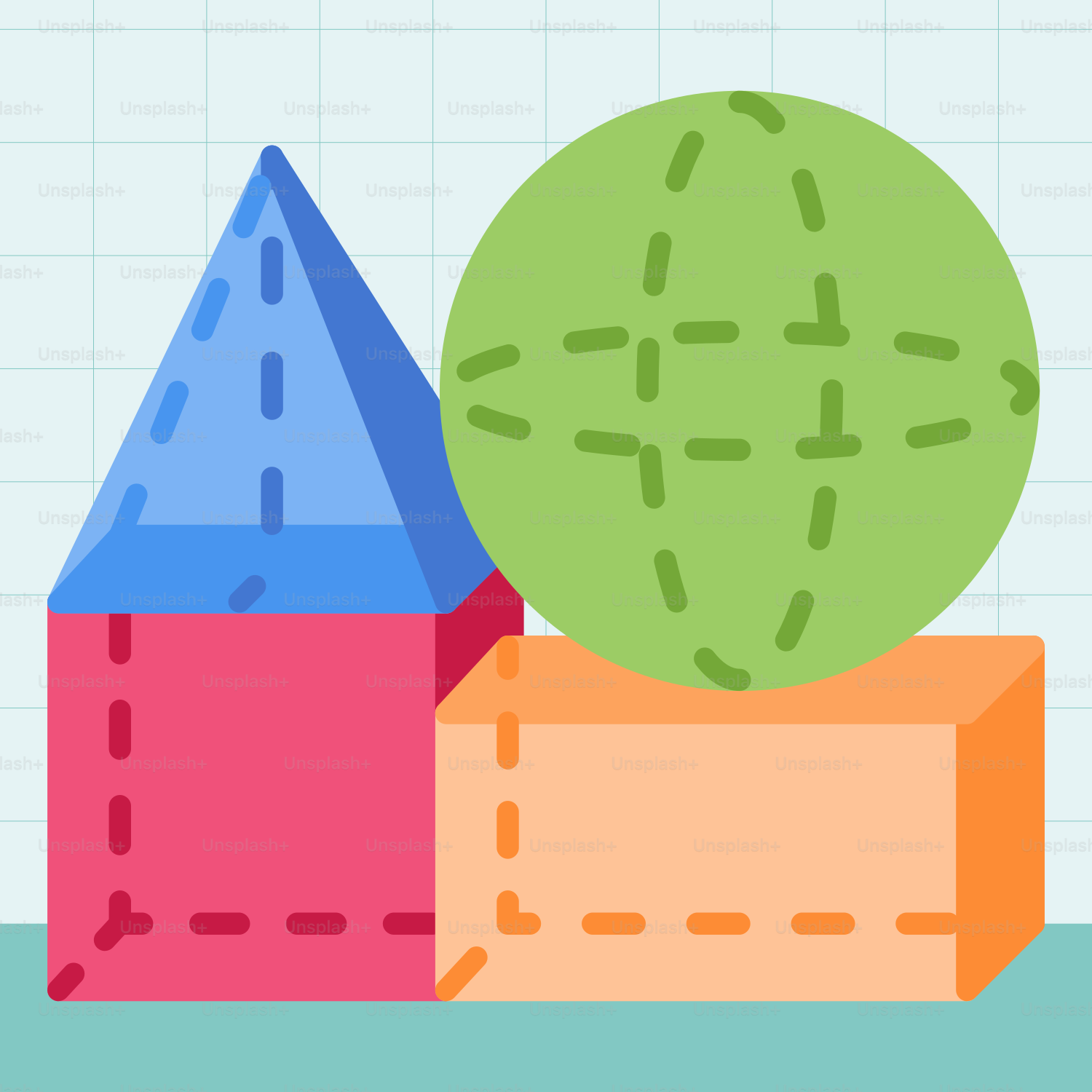 A green ball sitting on top of a building vector – Round Image on Unsplash