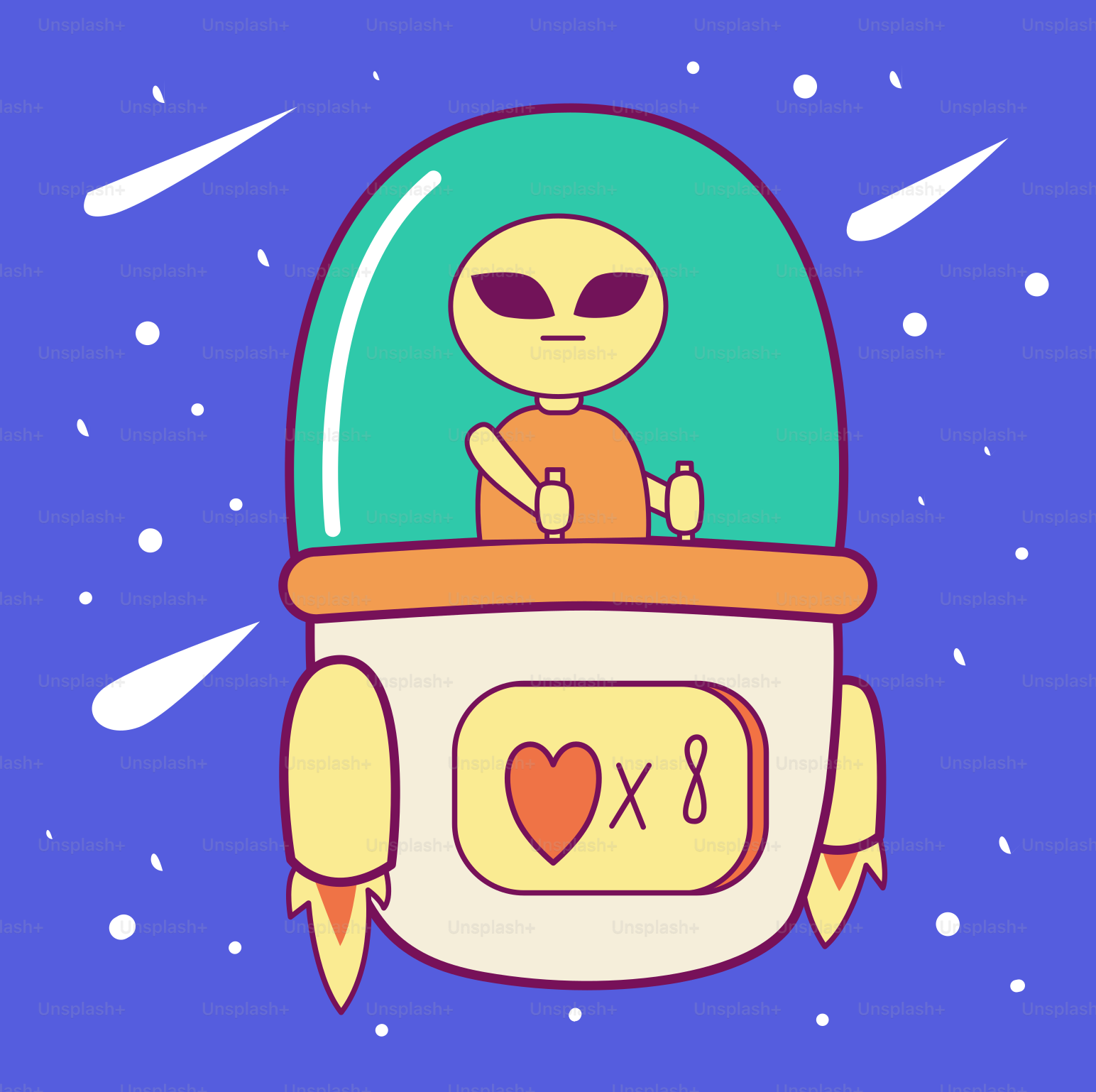 Un alienígena sosteniendo un globo terráqueo en la mano vector – Imagen ...