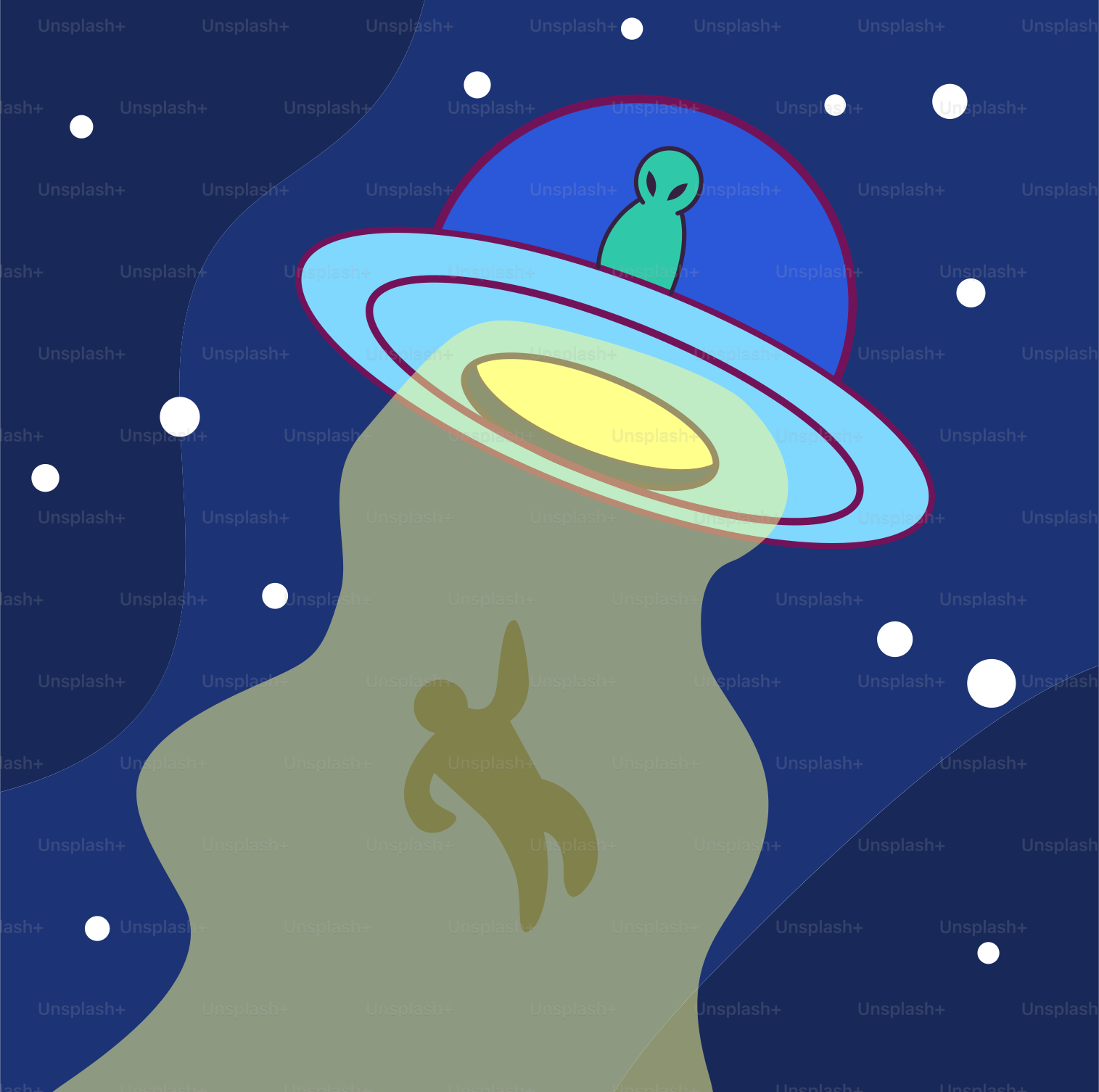 A picture of an alien floating in the sky vector – Alien Image on Unsplash