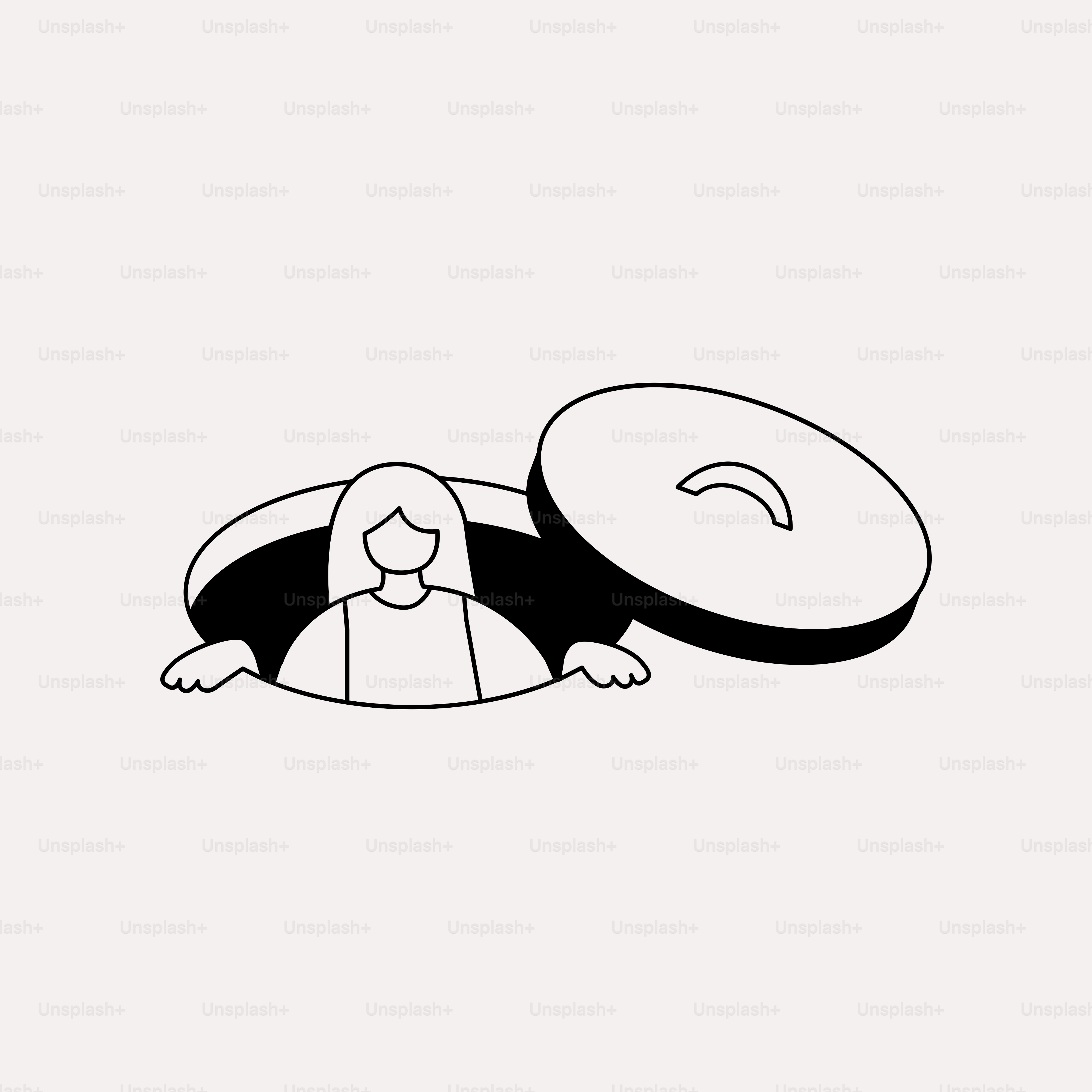 A drawing of a person laying on the ground vector – Doodle Image on ...