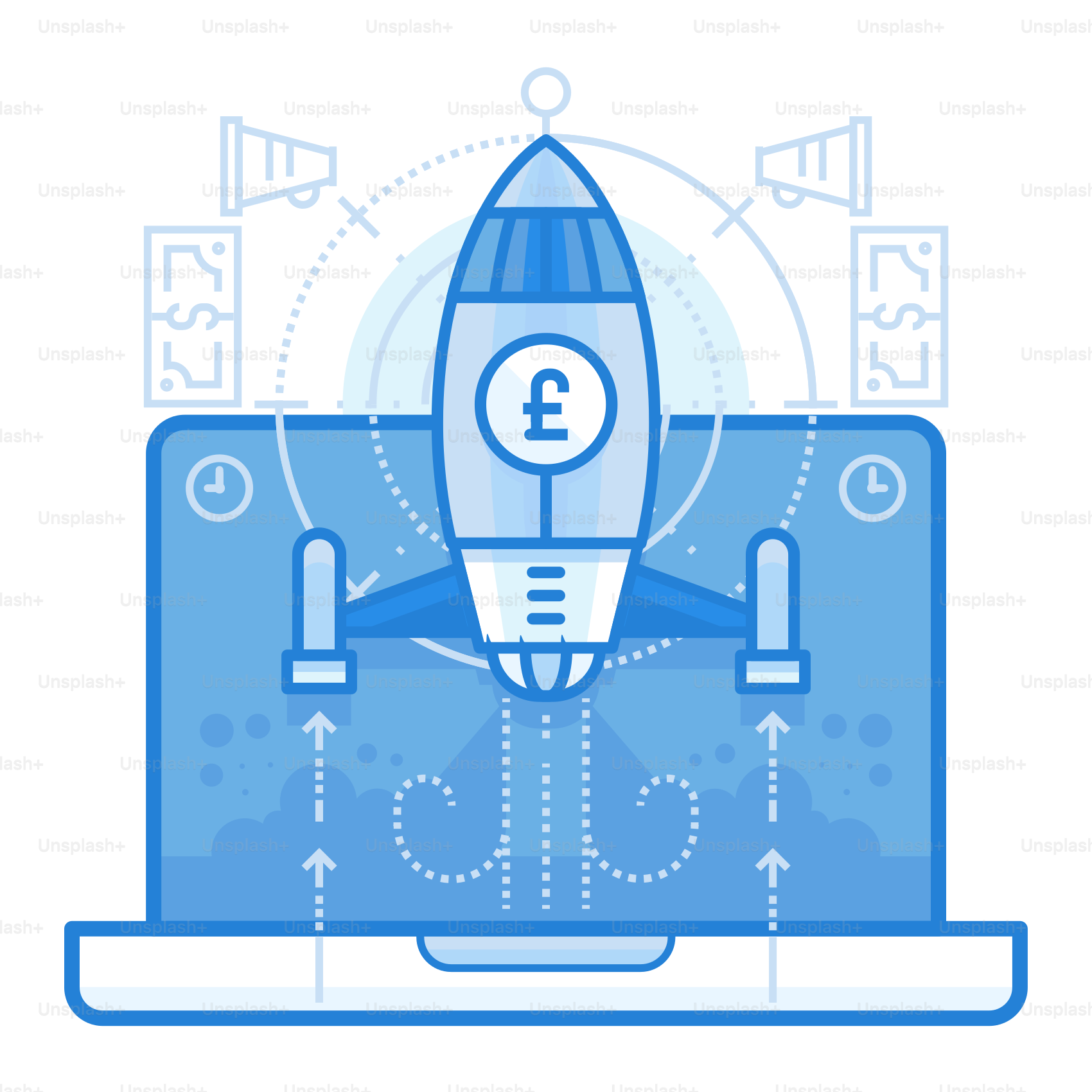 Vektor Tanaman pot dengan tanda pound di atasnya – Gambar Bisnis di ...