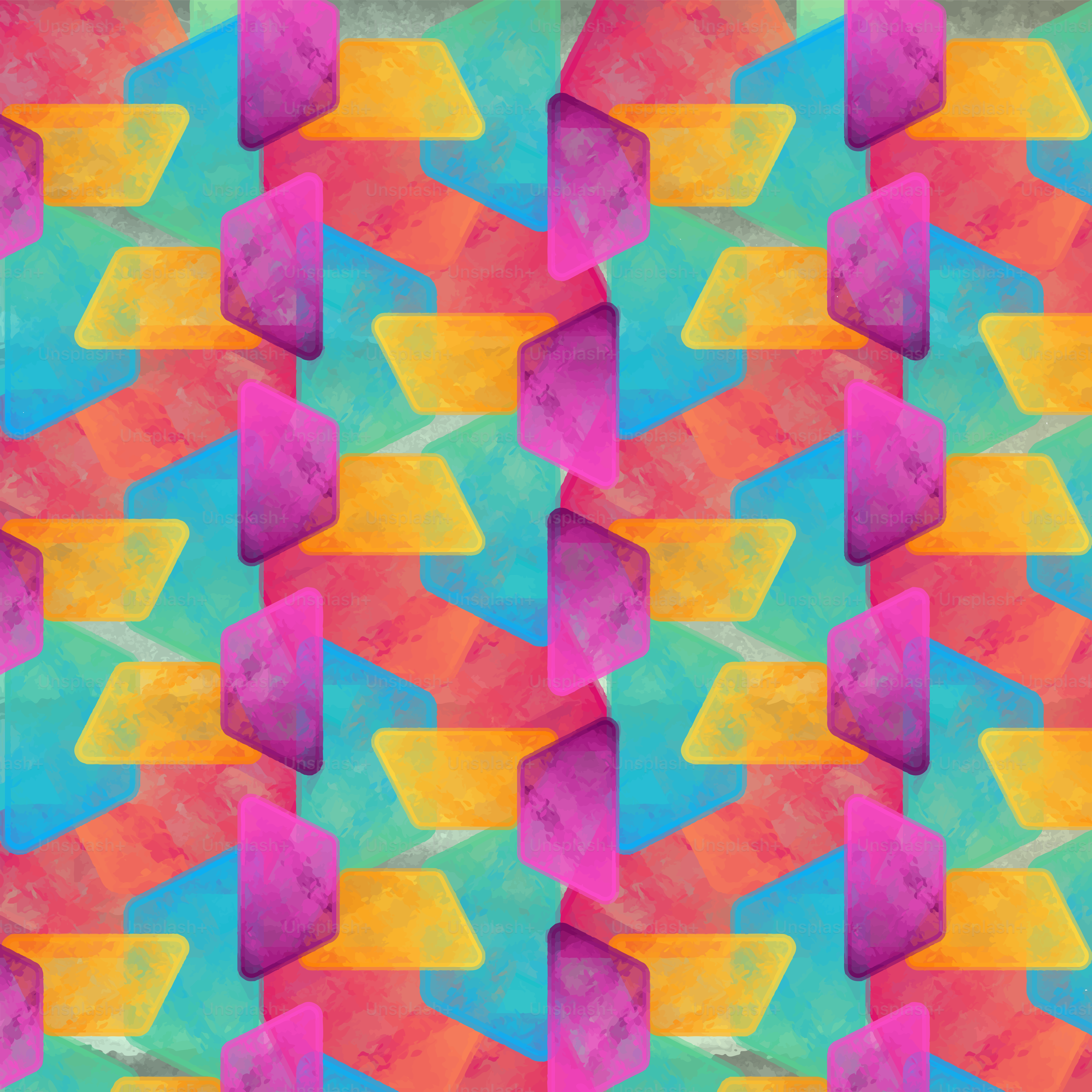 Un patrón multicolor de cuadrados y rectángulos vector – Imagen de ...