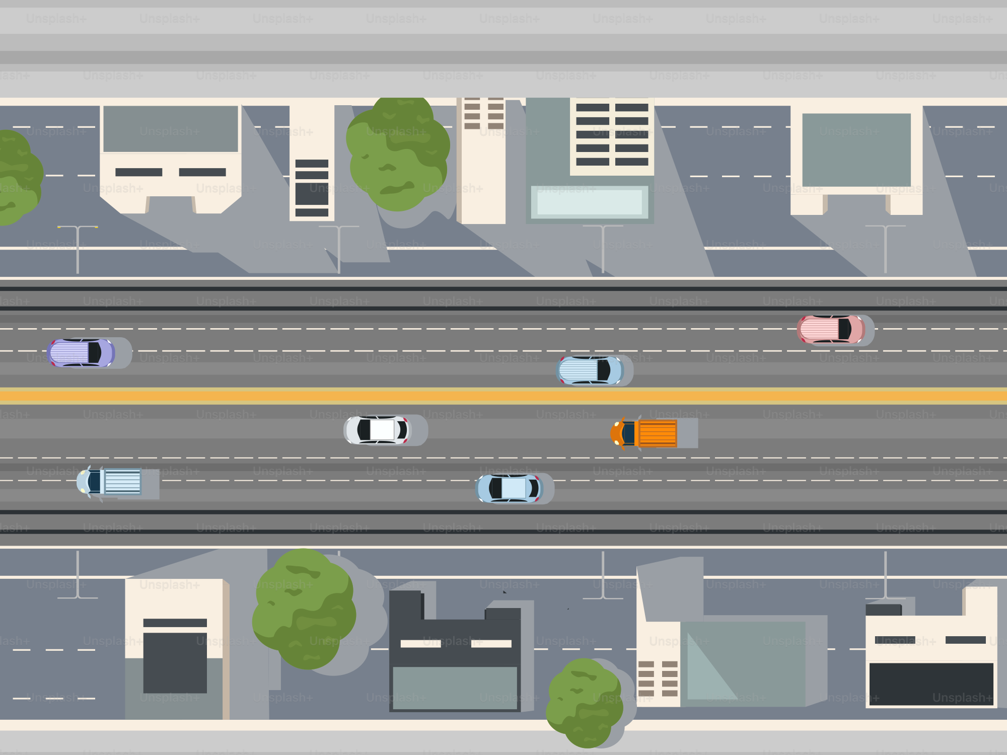 Un ponte su uno specchio d'acqua con una città sullo sfondo vettoriale – Immagine di Città su ...