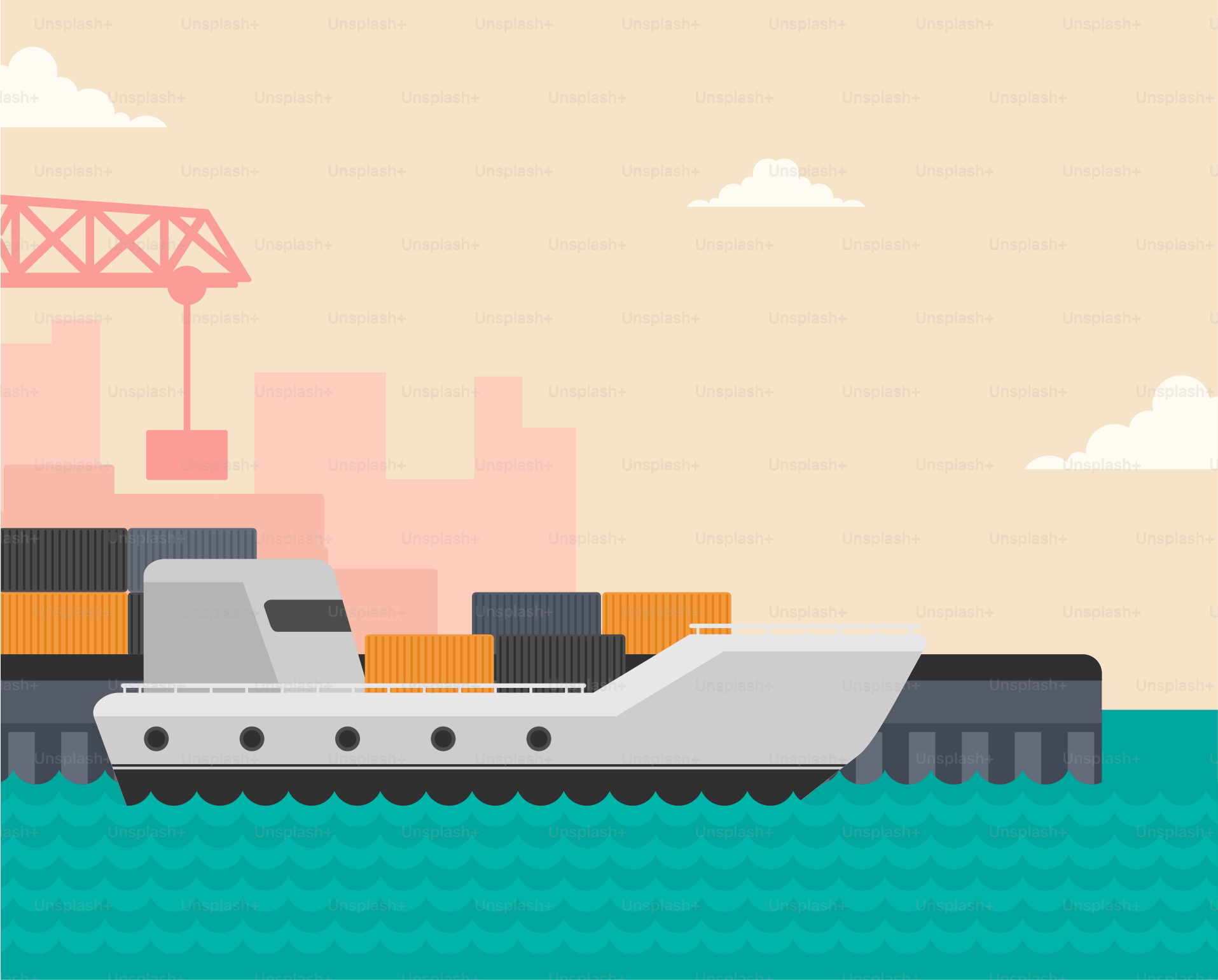 A poster of a highway with a bridge in the background vector – Road ...