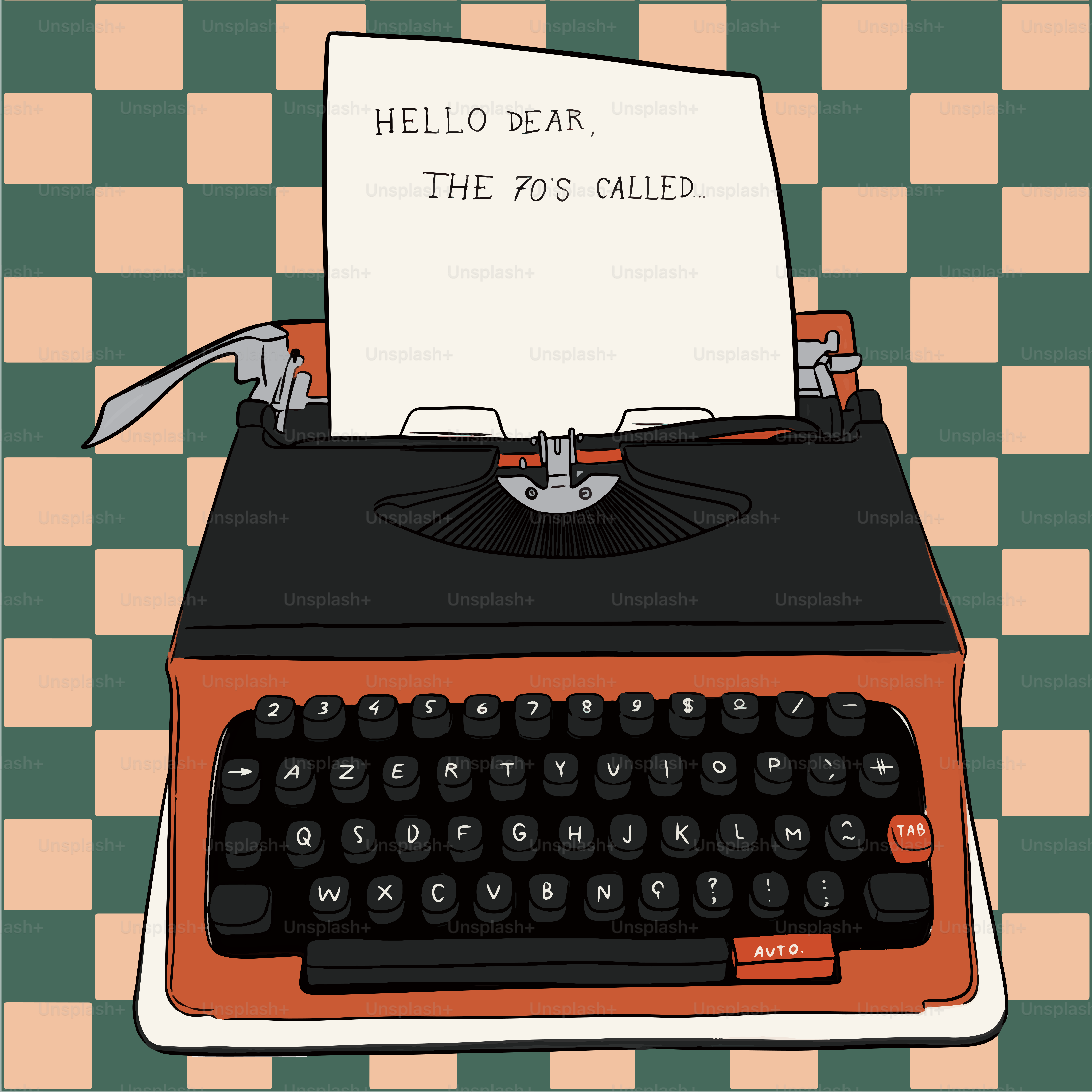 Typewriter Illustrations | Download vector on Unsplash