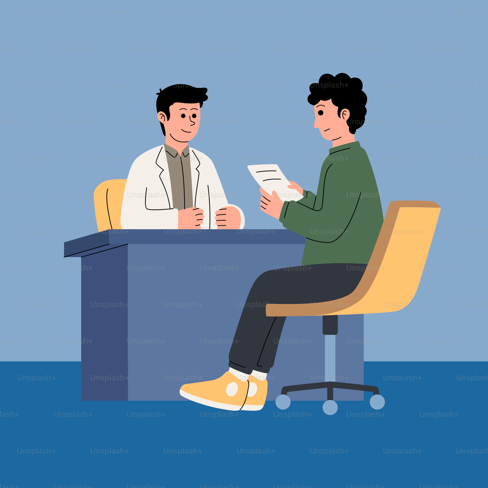 Un hombre con un móvil en la mano vector – Imagen de Doctor en Unsplash