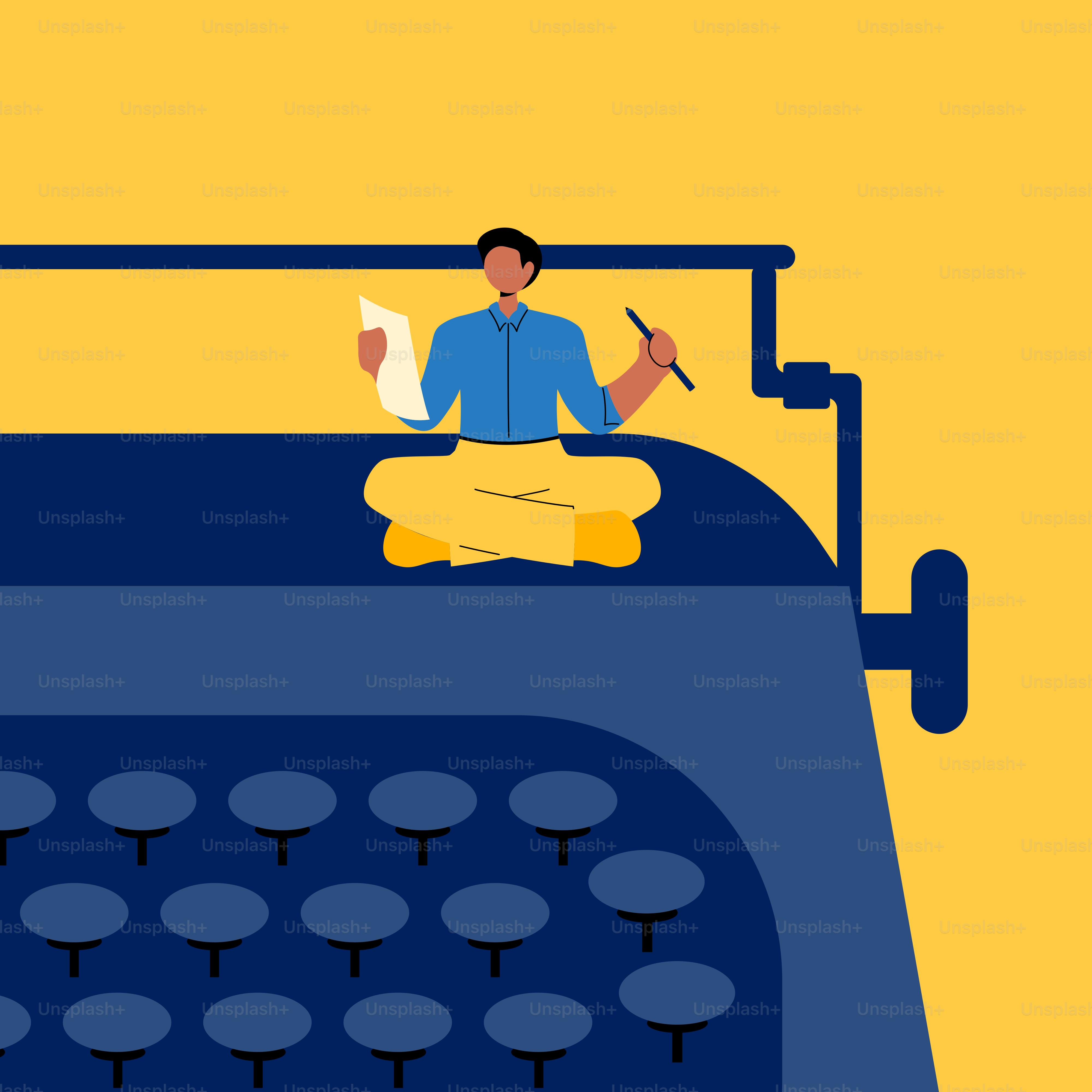 A man sitting on top of a typewriter vector – Typewriter Image on Unsplash