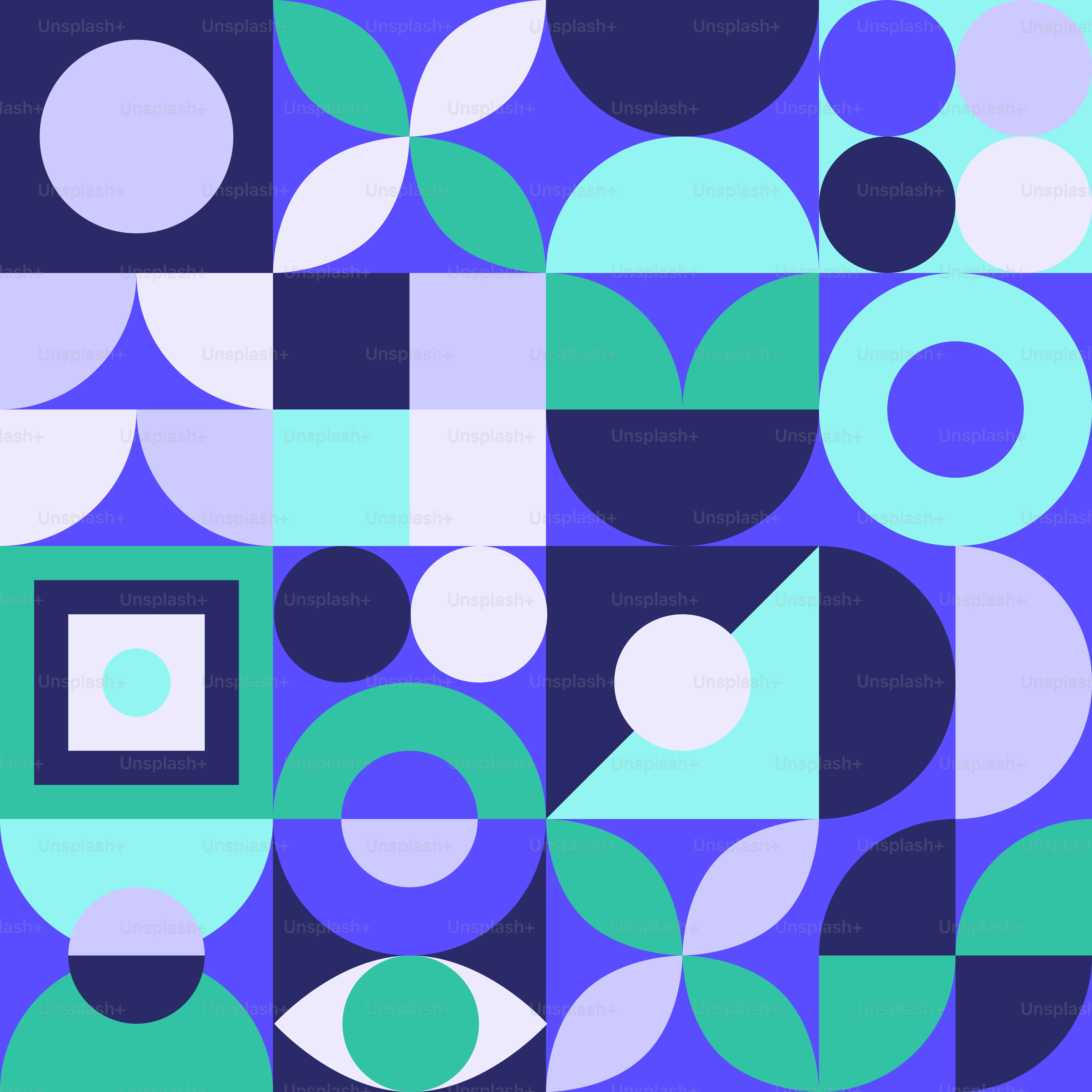 A blue and green abstract pattern with circles vector – Pattern Image ...