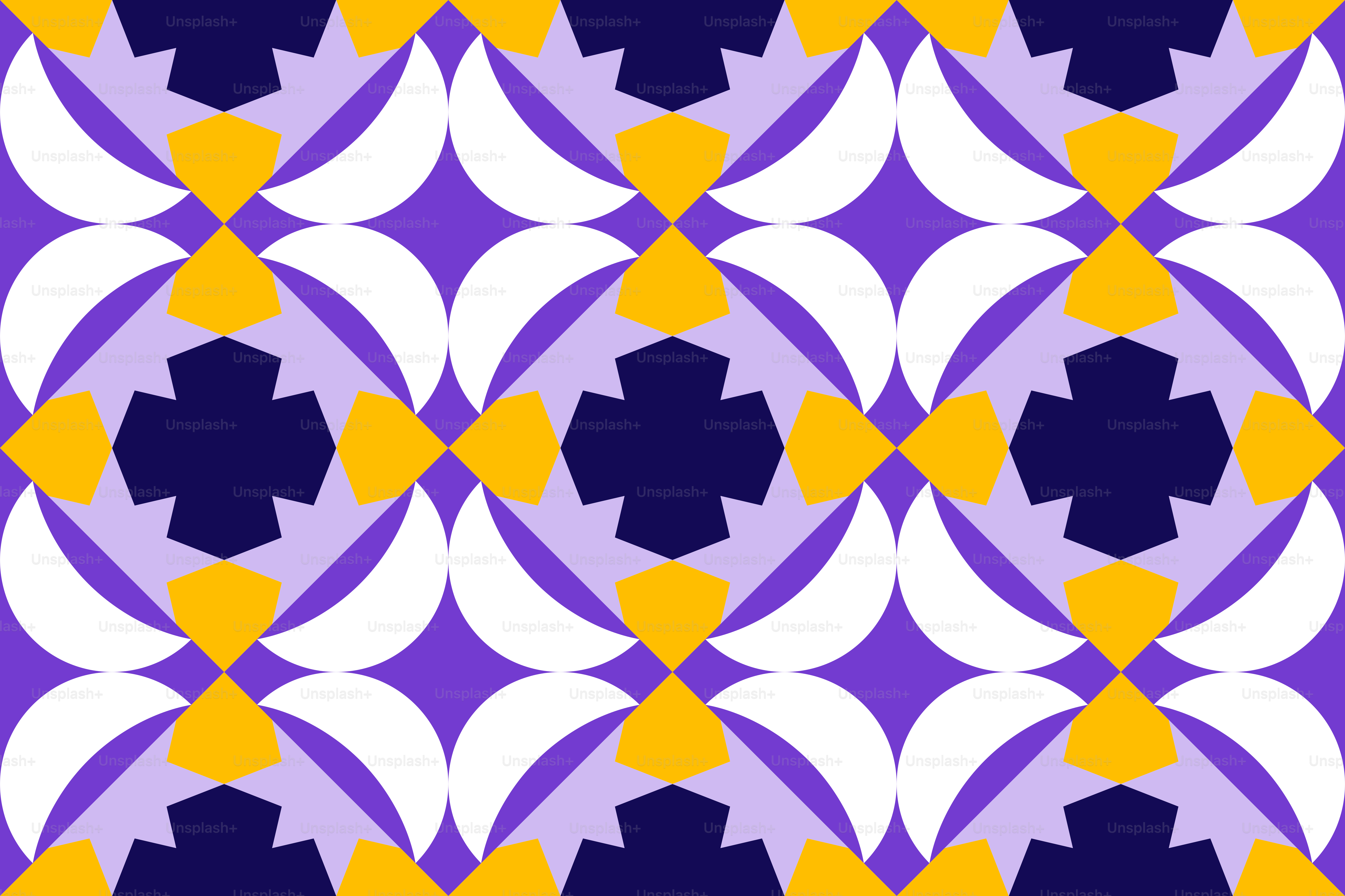 A purple and yellow pattern with white circles vector – Wallpaper Image ...