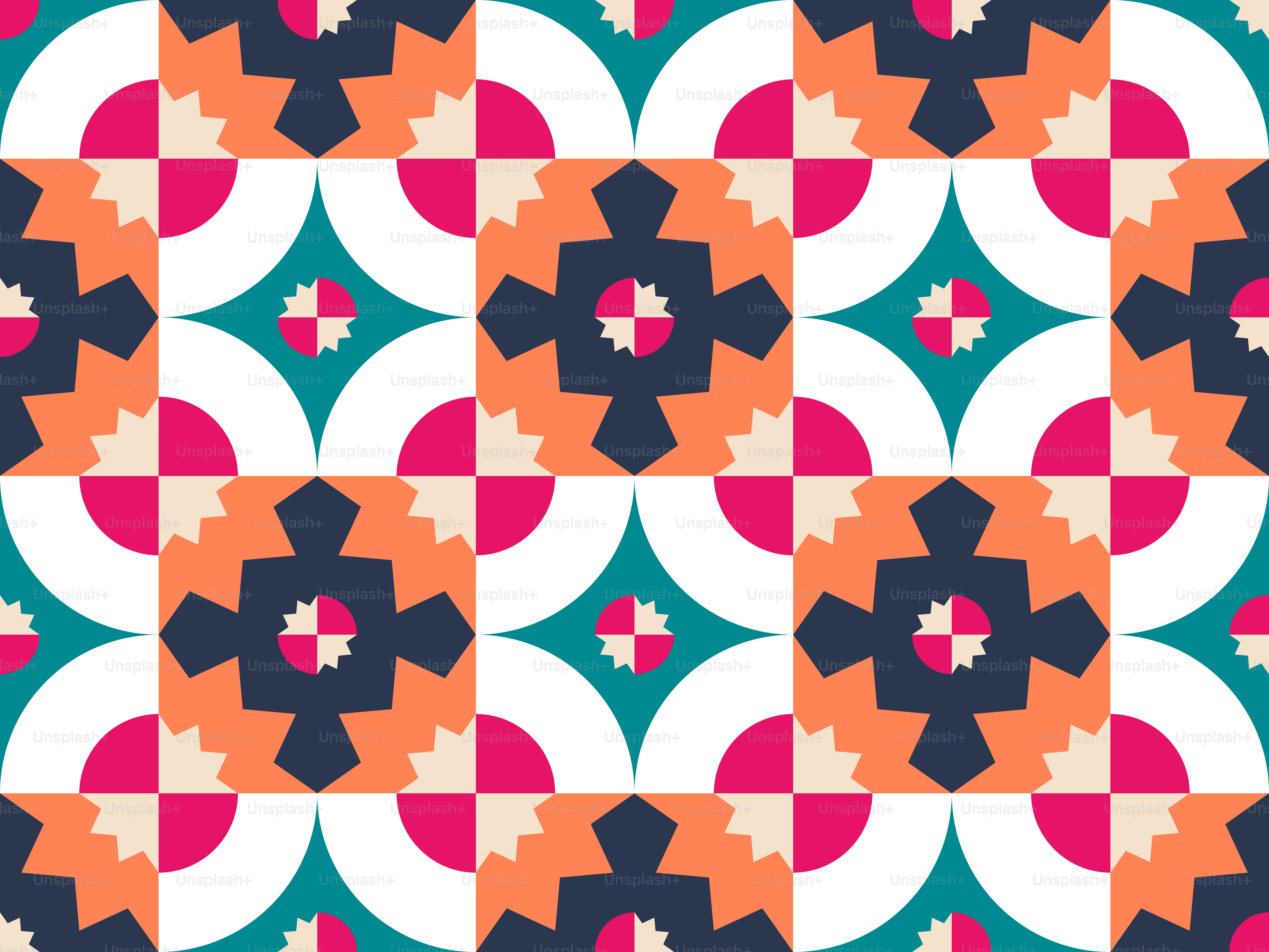 A colorful pattern with a flower on it vector – Background pattern ...