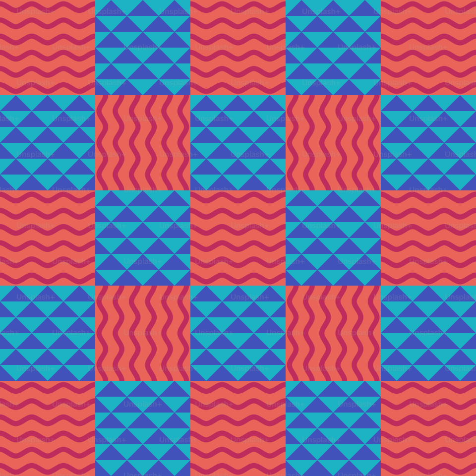 A blue and red pattern with wavy lines vector – Seamless Image on Unsplash