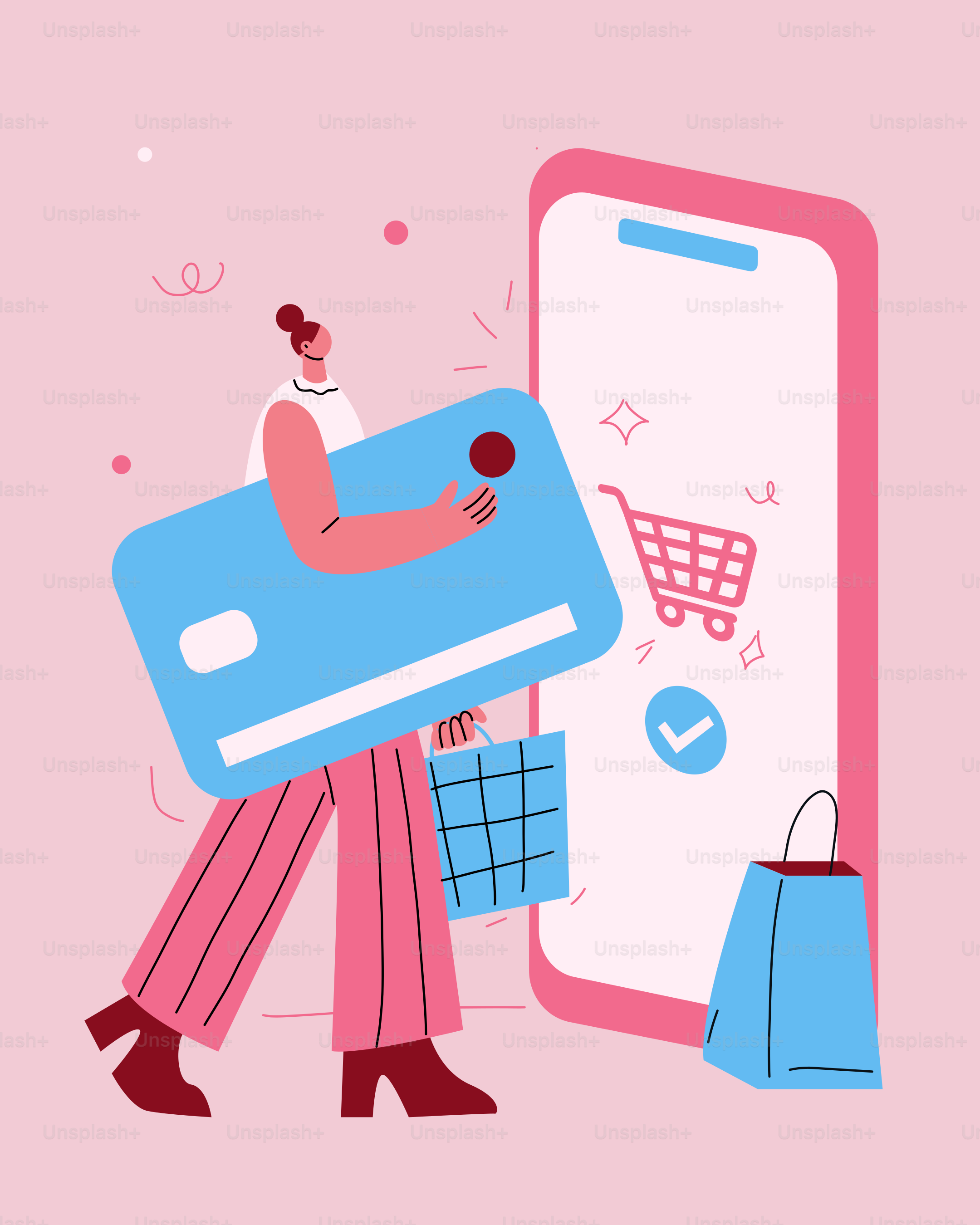 A woman is holding a giant cell phone vector – Technology Image on Unsplash