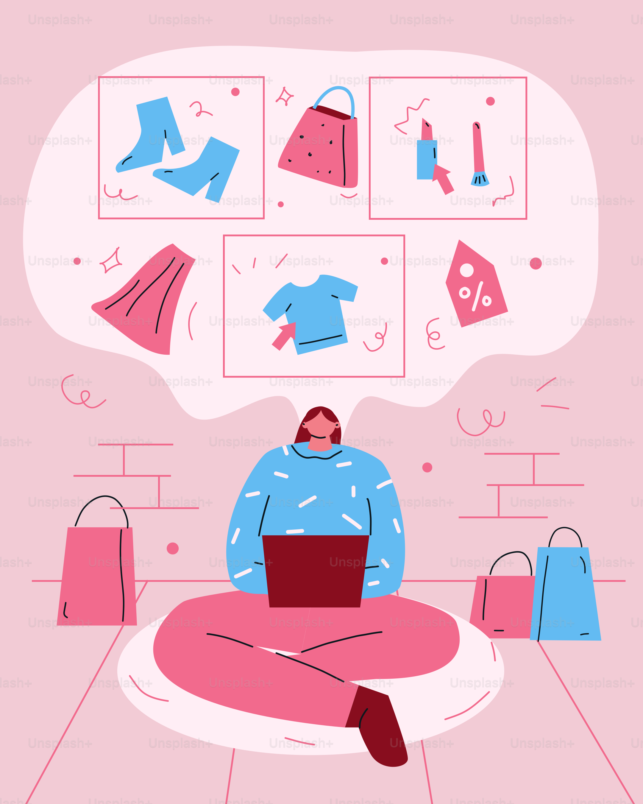 A person sitting on a bean bag with a laptop vector – Illustration ...