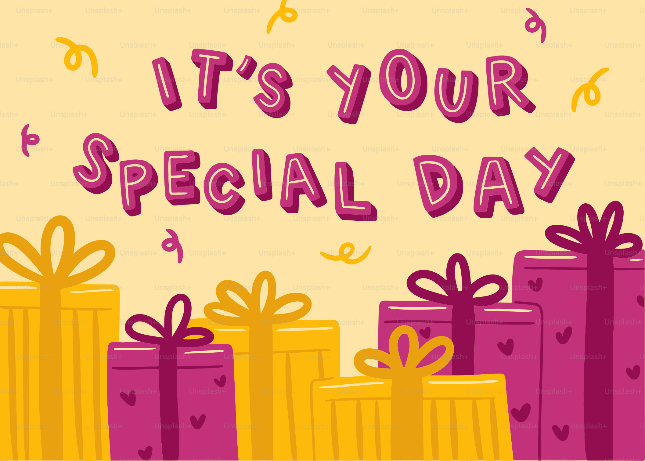 A bunch of presents that are sitting on a table vector – Special day ...