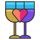 Vektor Gelas anggur dengan hati di atasnya – Gambar Ilustrasi di Unsplash