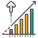 A bar chart with a arrow going up and down vector – Graph Image on Unsplash
