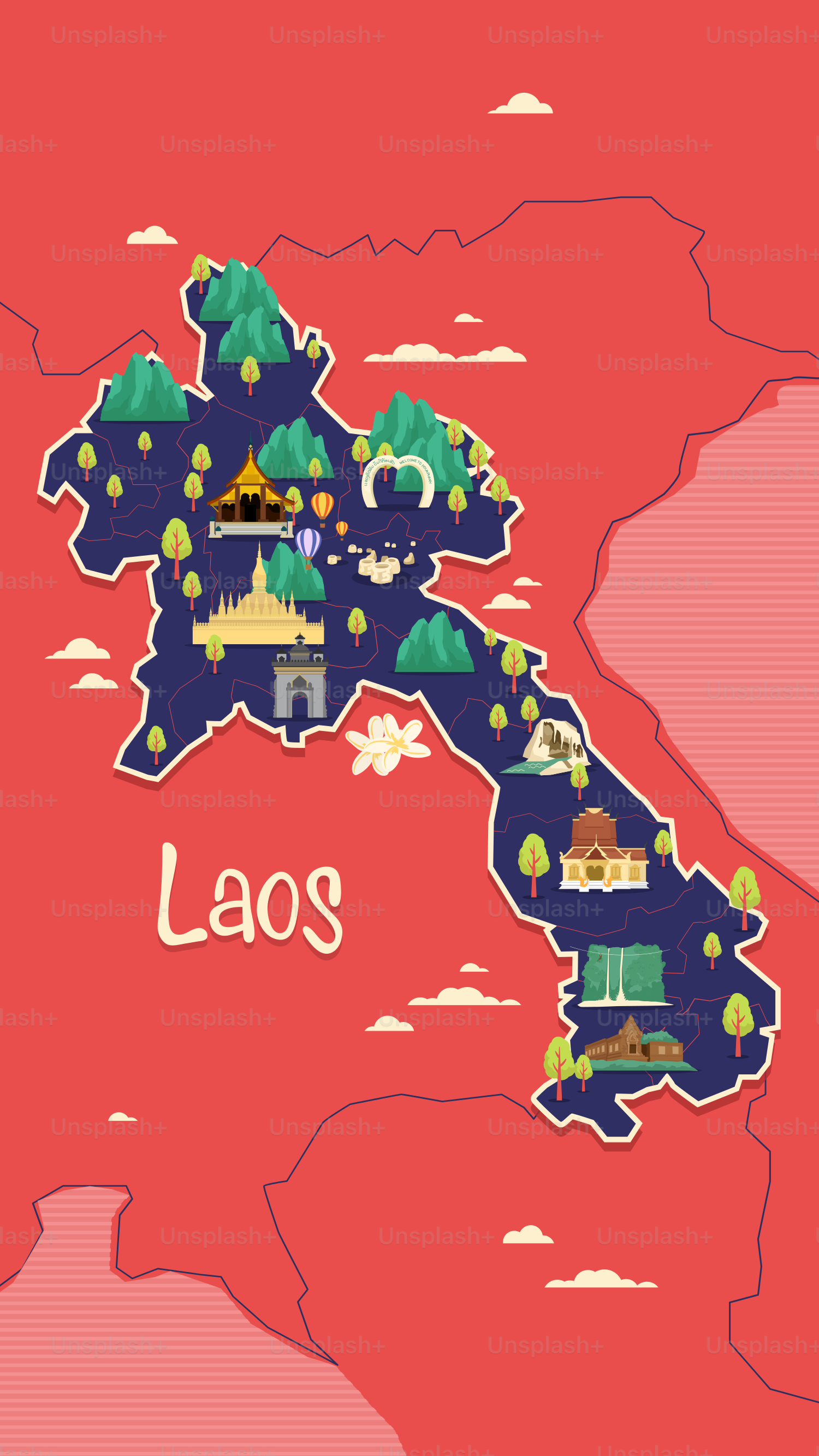 A map of the country of lao vector – Laos Image on Unsplash