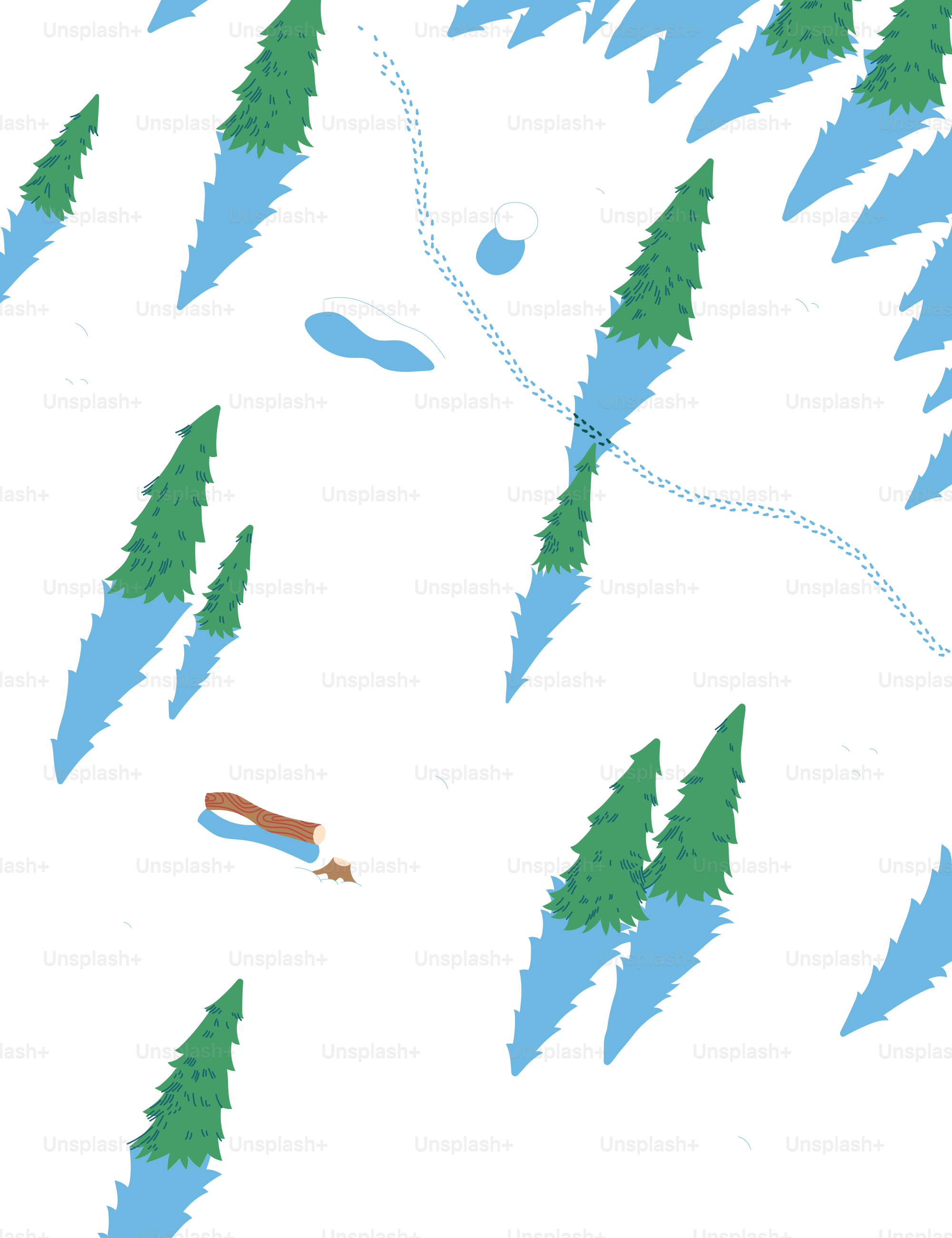 Un dibujo de un snowboarder bajando una colina nevada vector – Imagen ...