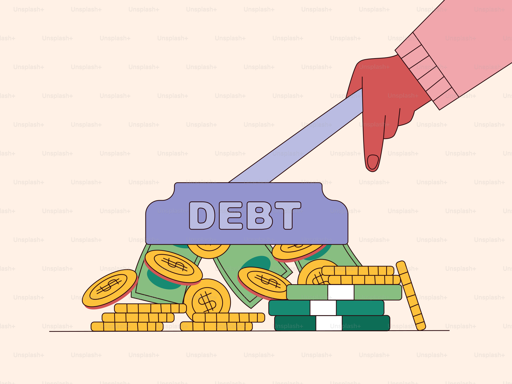 A hand that is holding a coin on top of a book vector – Books Image on ...