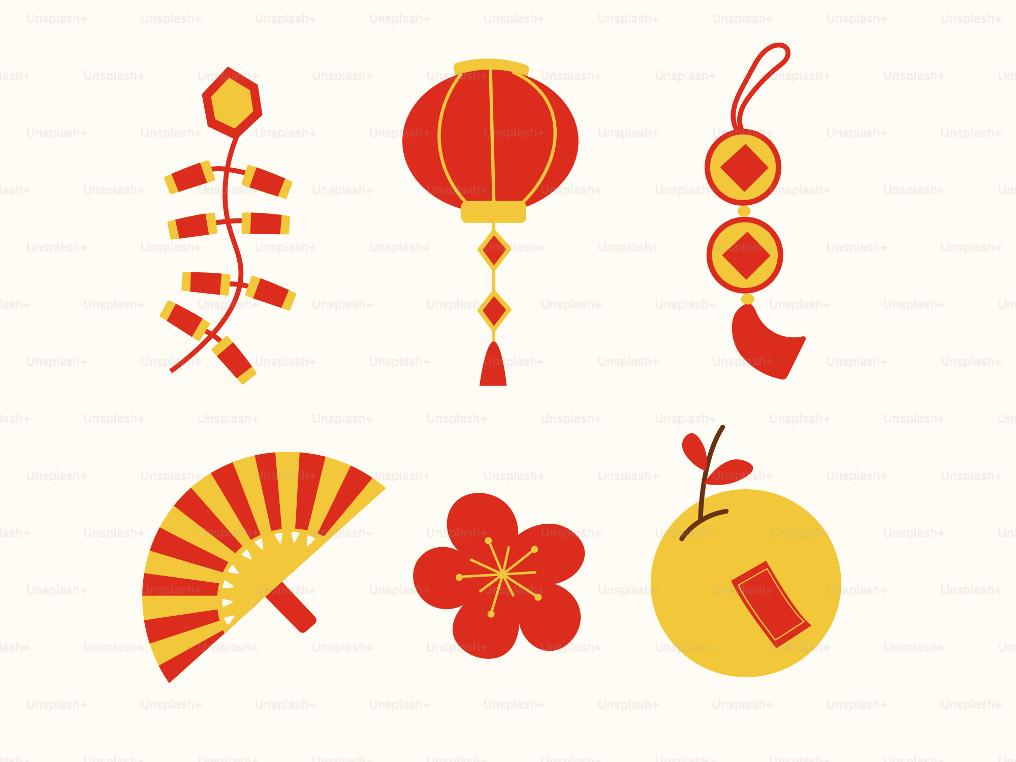 A set of chinese symbols and designs on a white background vector ...